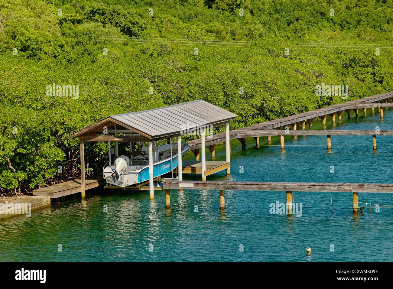 ROATAN, HONDURAS - January 23, 2024: The Port of Roatan is one of two ...