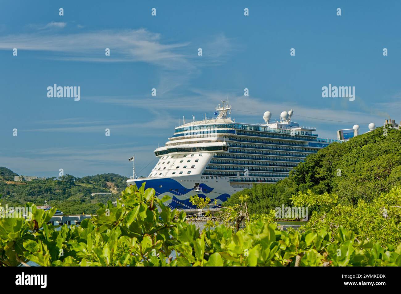 ROATAN, HONDURAS - January 23, 2024: The Port of Roatan is one of two ...