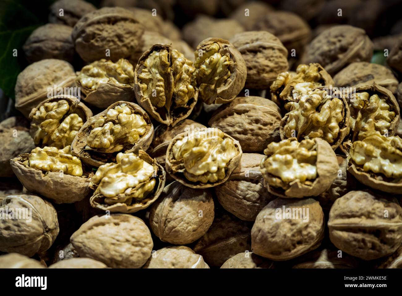 Walnuts for sale at the Spice Market in the Fatih district of Istanbul ...
