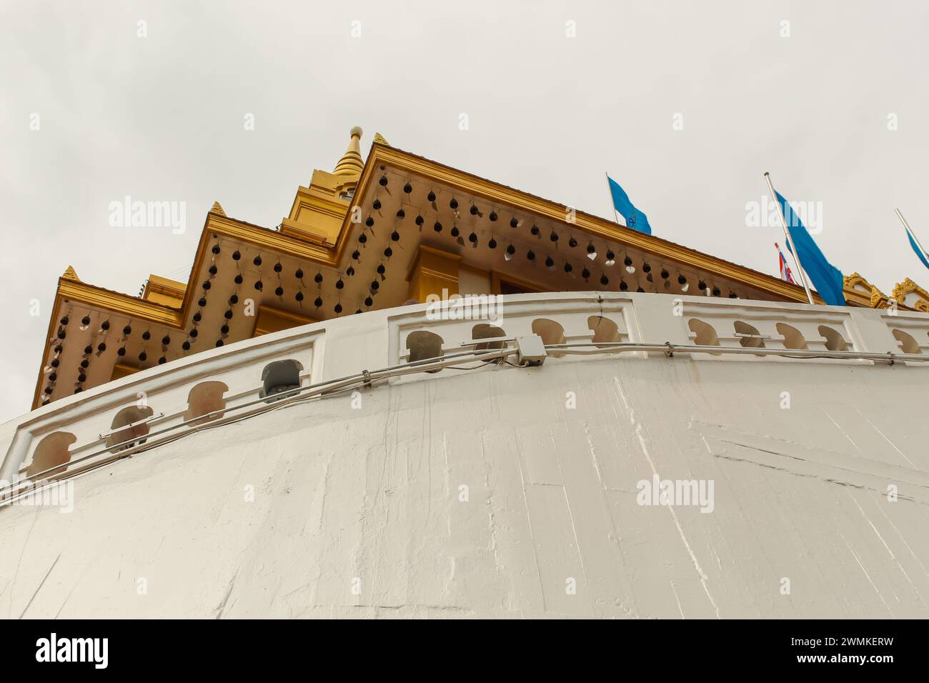 Wat Saket, The Golden Mount Temple, Bangkok, Thailand. Important Golden Pagoda temples in ...
