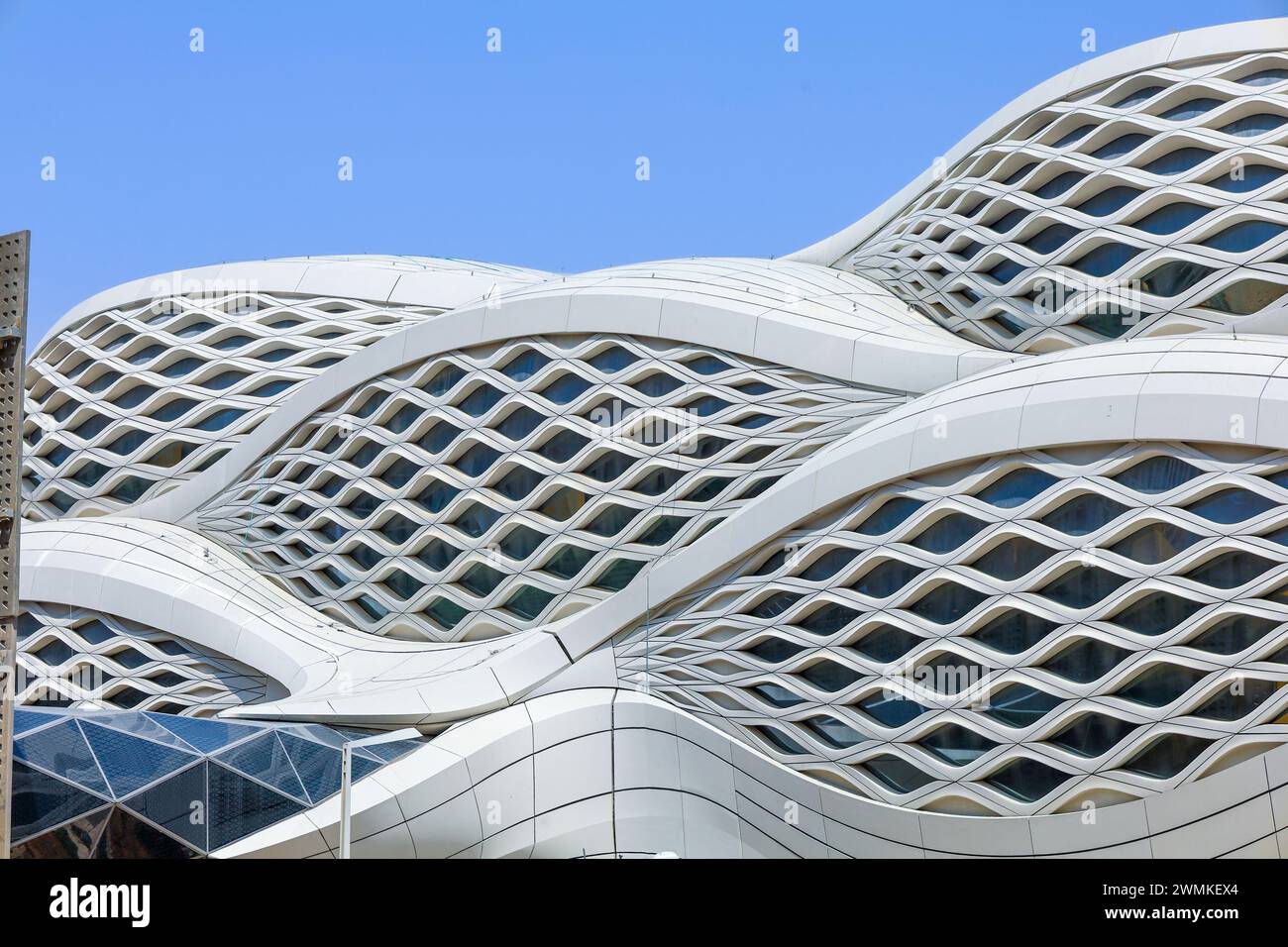 Riyadh, Saudi Arabia, Metro railway station King Abdullah Financial District , KAFD Stock Photo ...