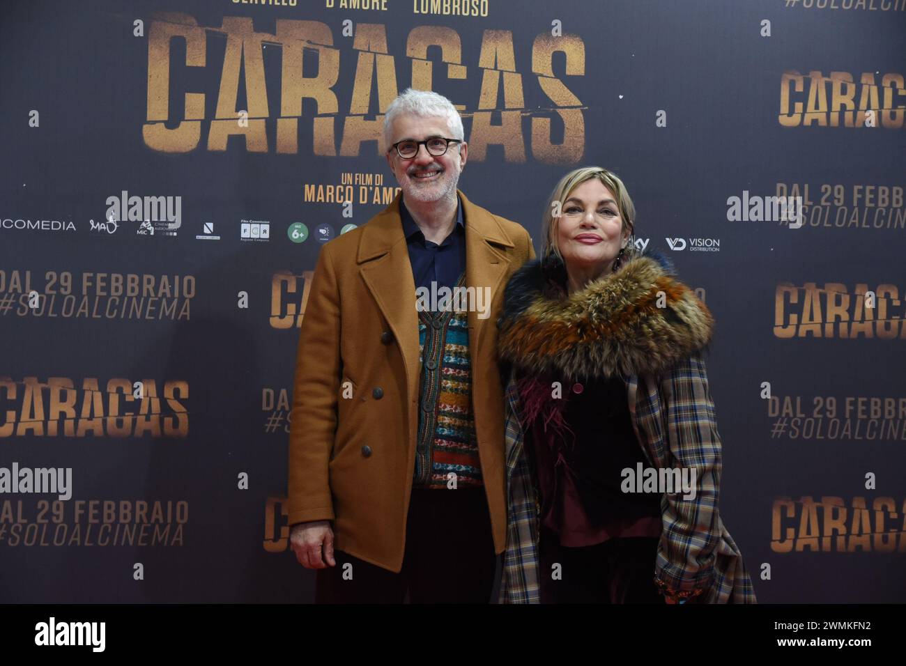 Naples, . 27th Feb, 2024. Caracas a film by Marco D'Amore first in ...