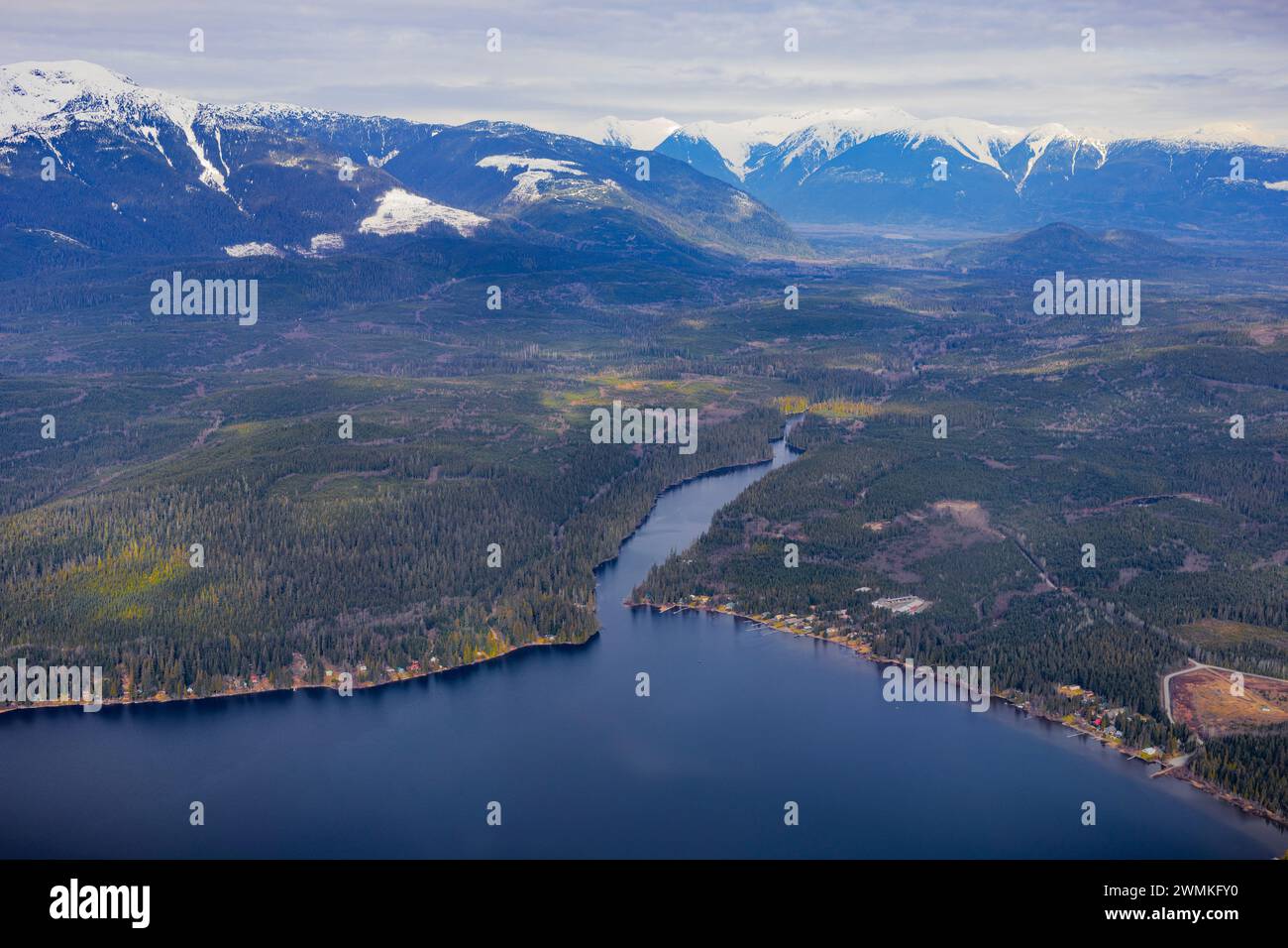 Aerial view mountains snow on hi-res stock photography and images - Alamy