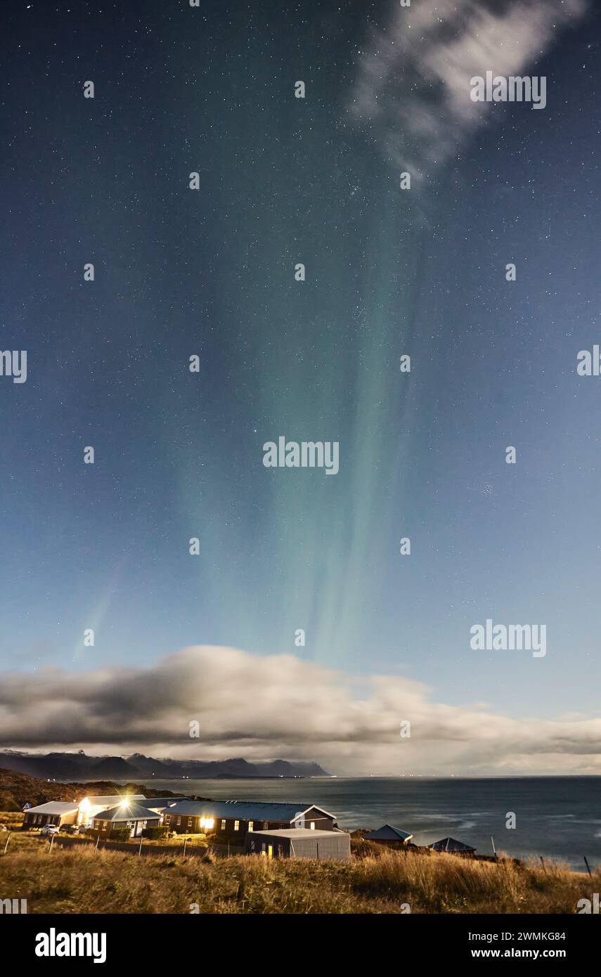 Northern Lights over Hellnar, Snaefellsnes peninsula, west coast of ...