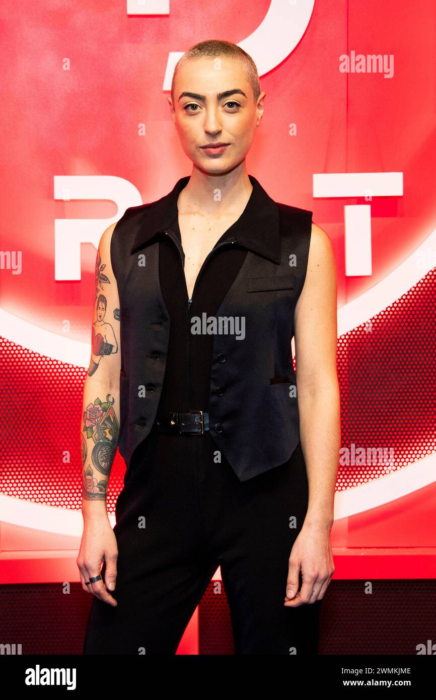 Natalie Liconti arrives at the premiere of "Code 8: Part II" on Monday ...