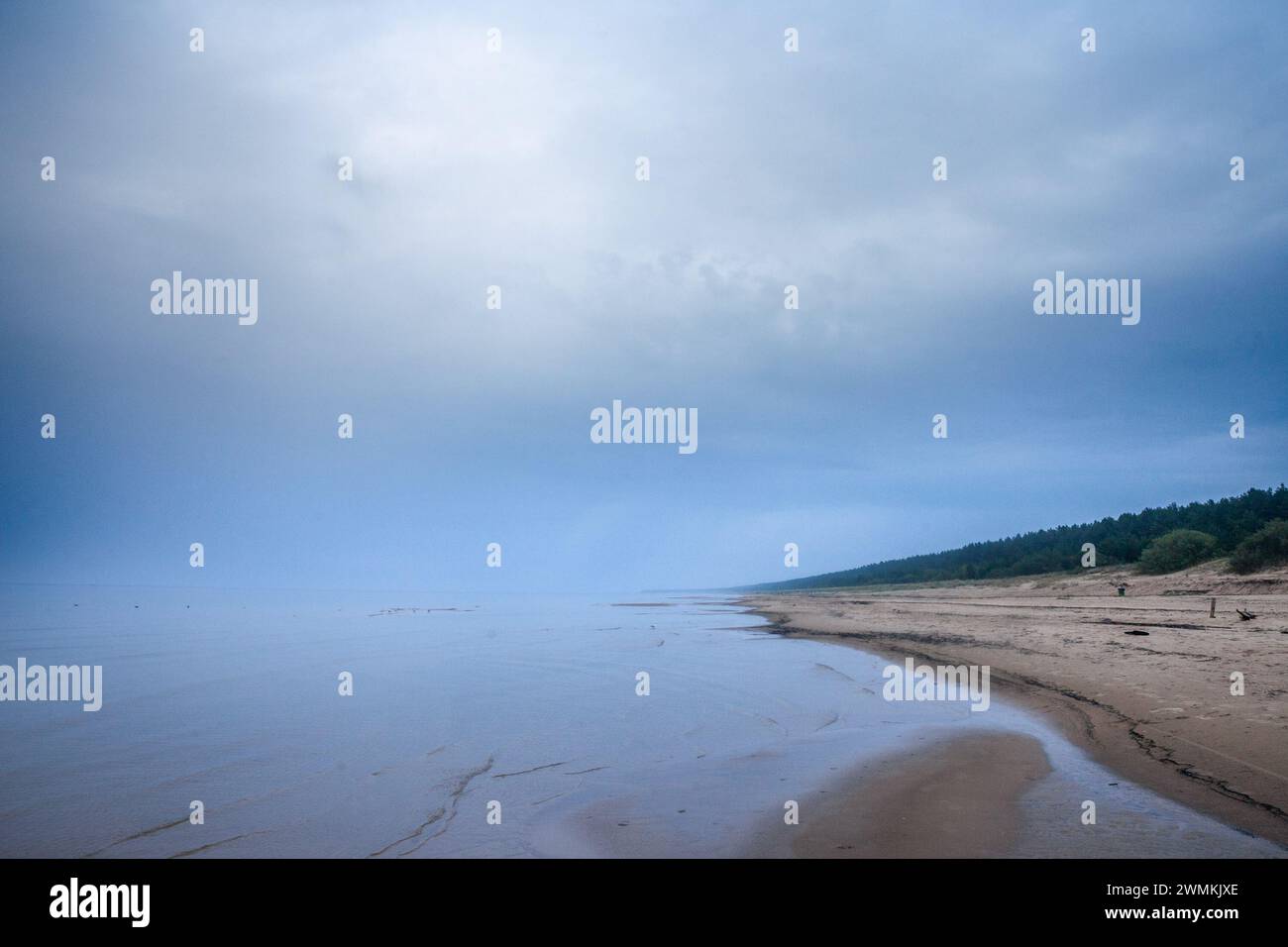 Picture of the Baltic sea on the beach of Garciems in Latvia. Garciems ...