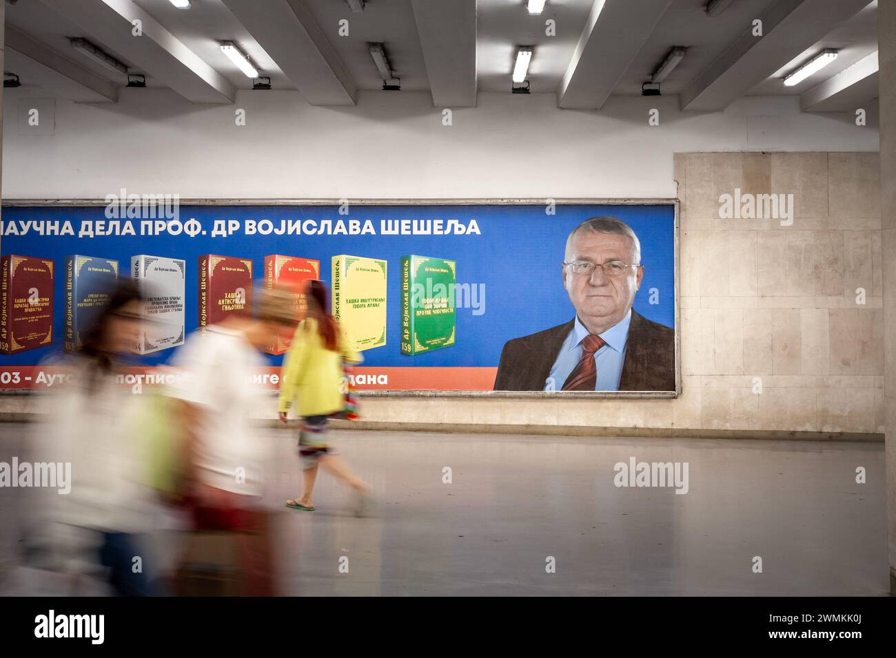 Picture of a poster promoting Vojislav Seselj's books for the Belgrade ...