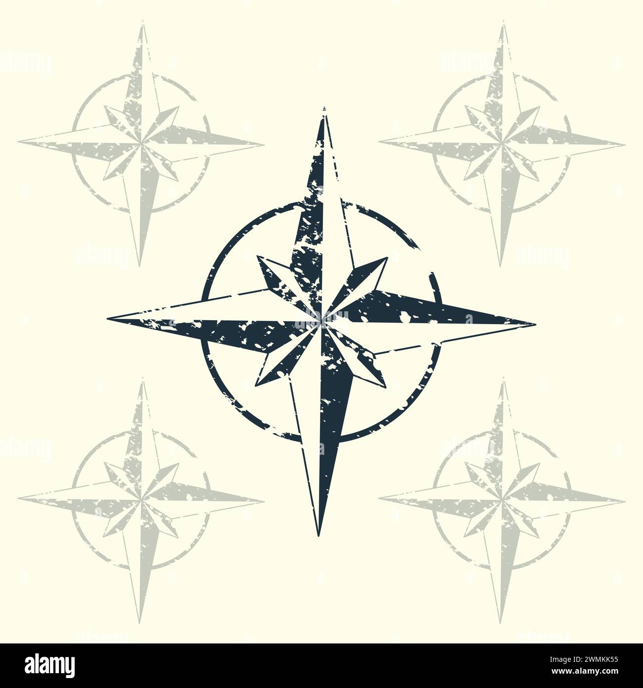 Compass grunge logo Stock Vector Image & Art - Alamy