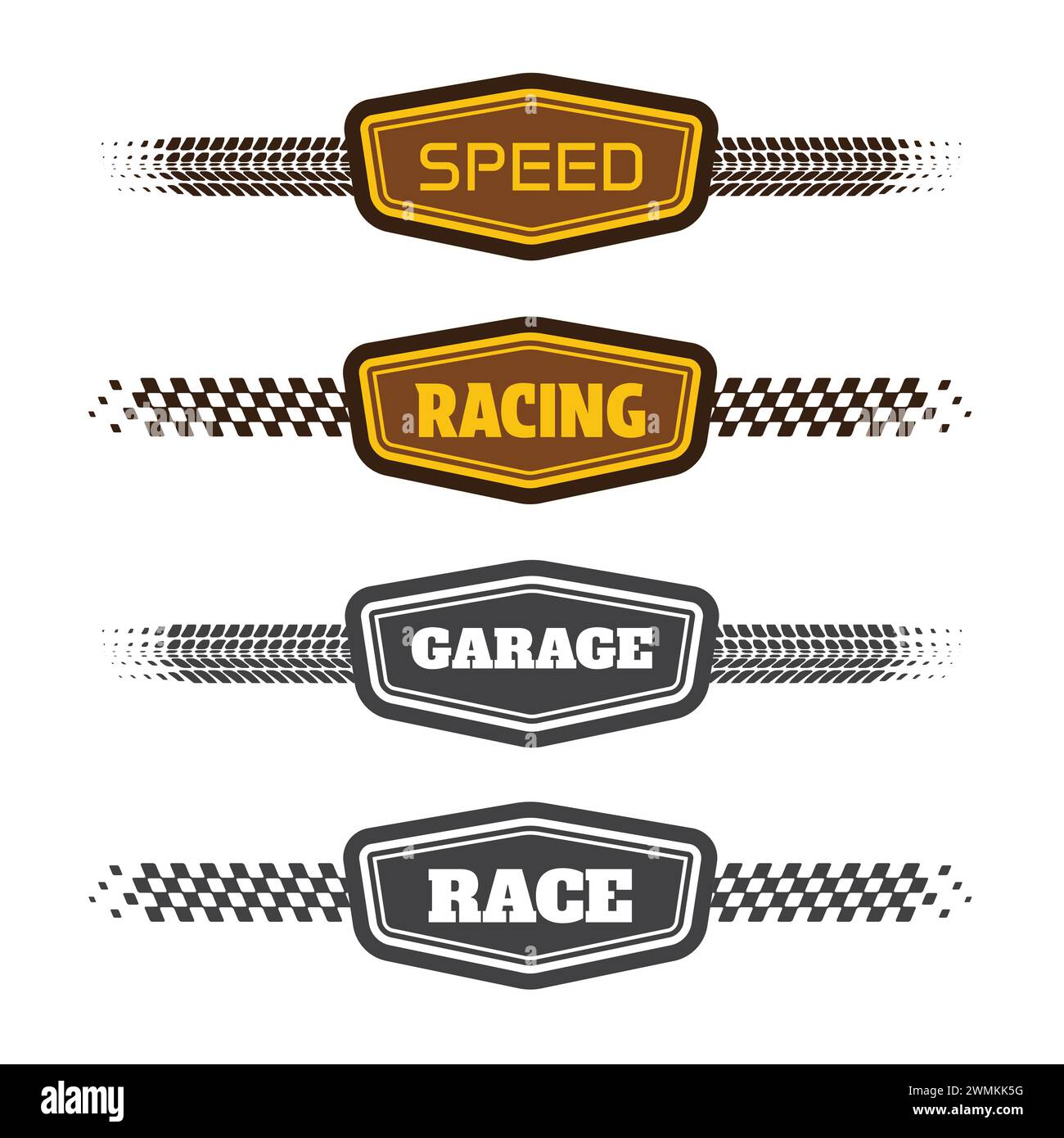 Sport racing logos set Stock Vector Image & Art - Alamy