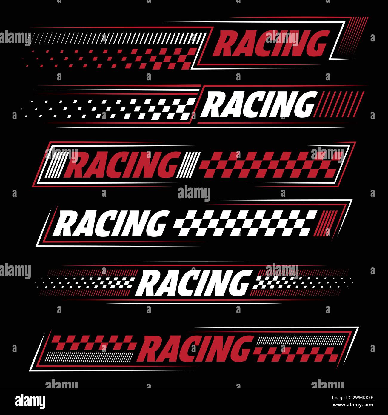 Modern stripe racing car Stock Vector Images - Alamy