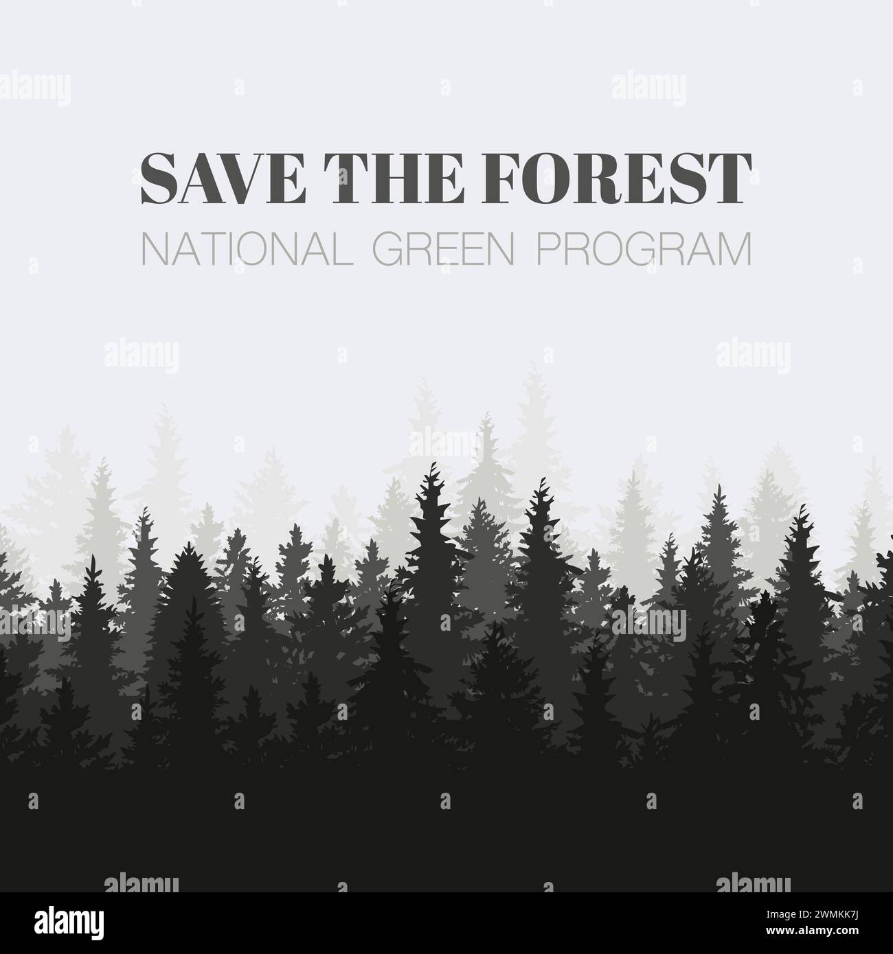Forest trees background Stock Vector Image & Art - Alamy