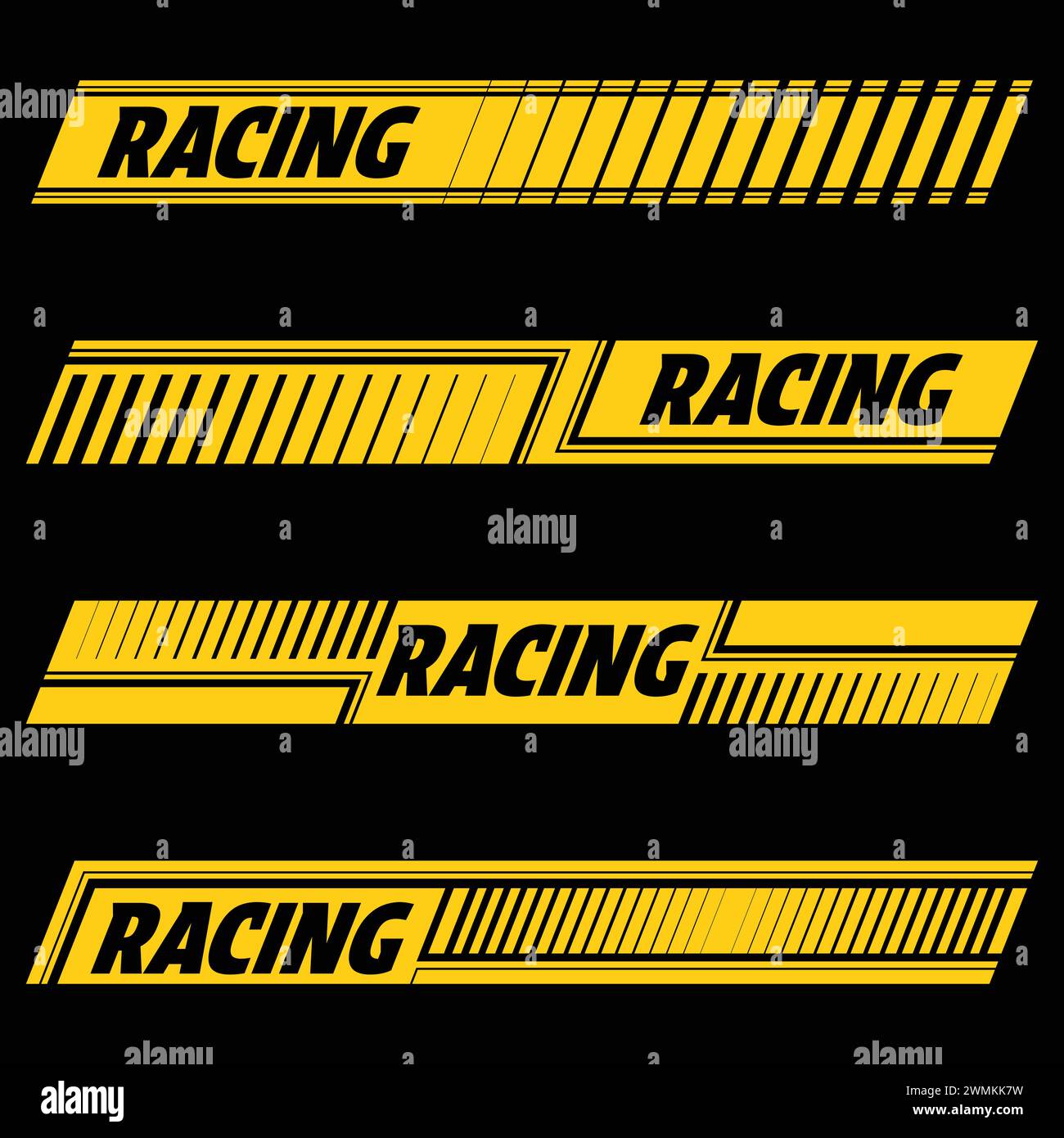 Modern stripe racing car Stock Vector Images - Alamy