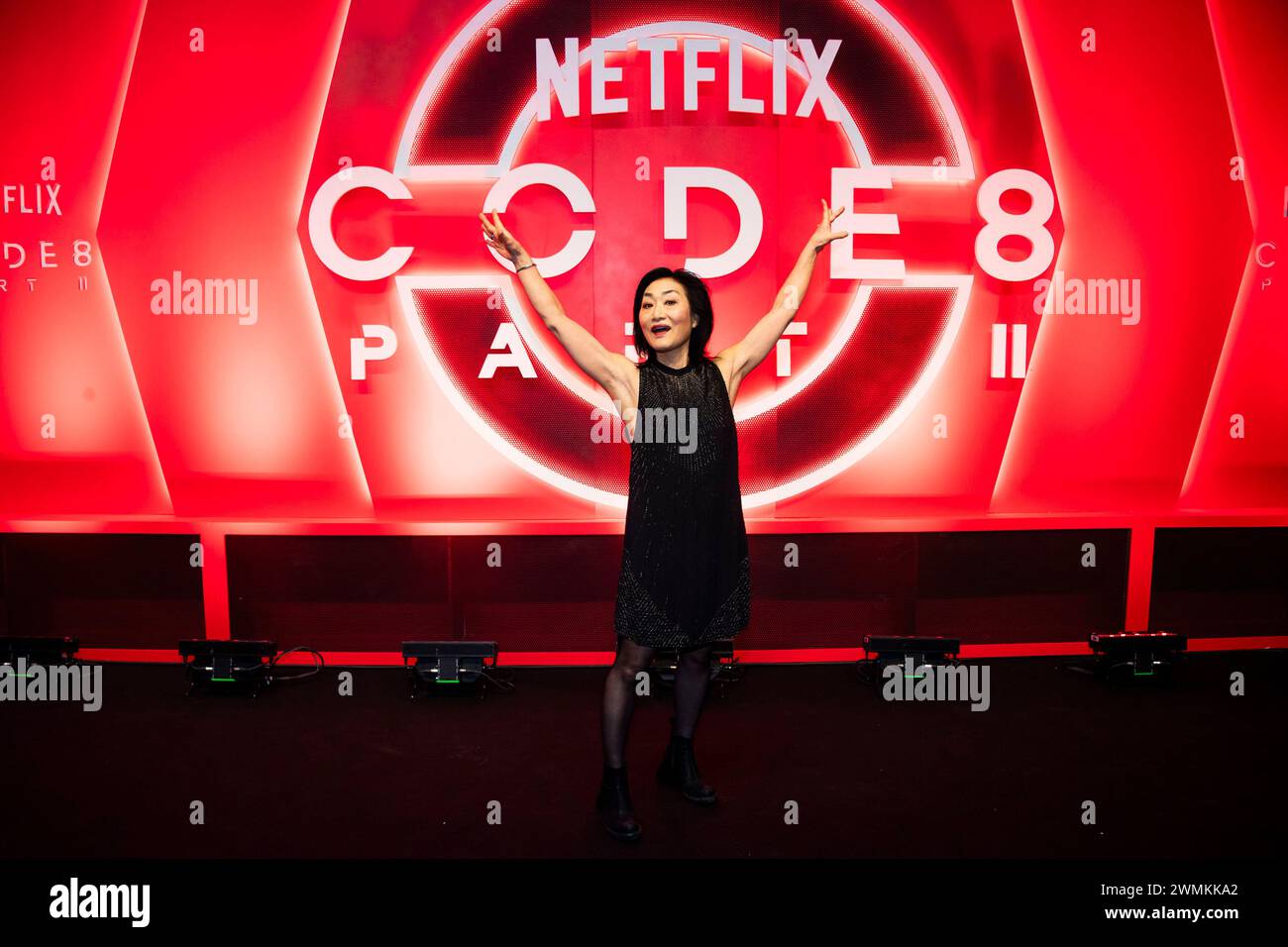 Jean Yoon arrives at the premiere of "Code 8: Part II," Monday, Feb. 26 ...