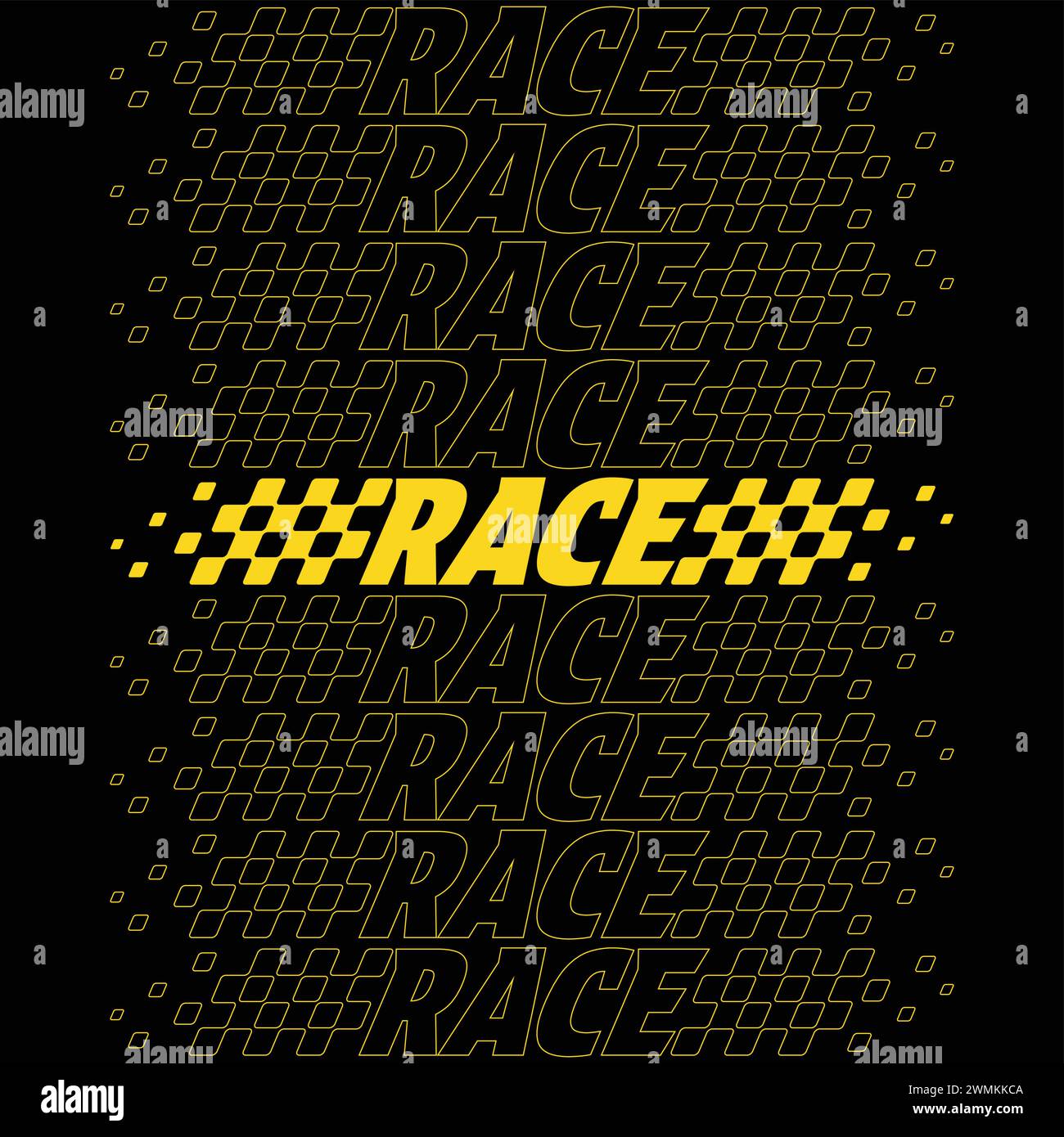Sport race track yellow flags Stock Vector Image & Art - Alamy