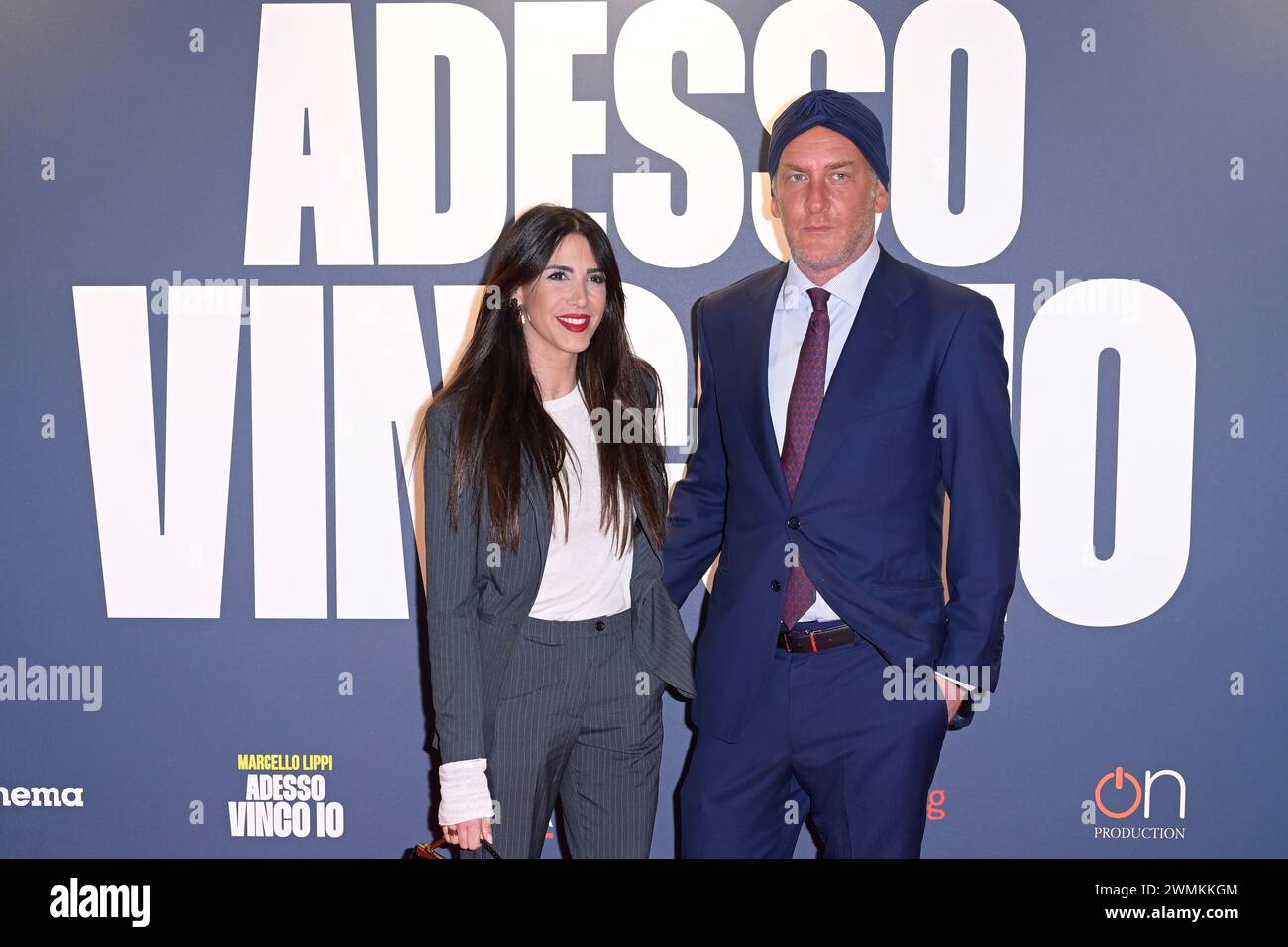 Rome, Italy. 26th Feb, 2024. Clara (l) and Andrea Ruggieri (r) attend ...