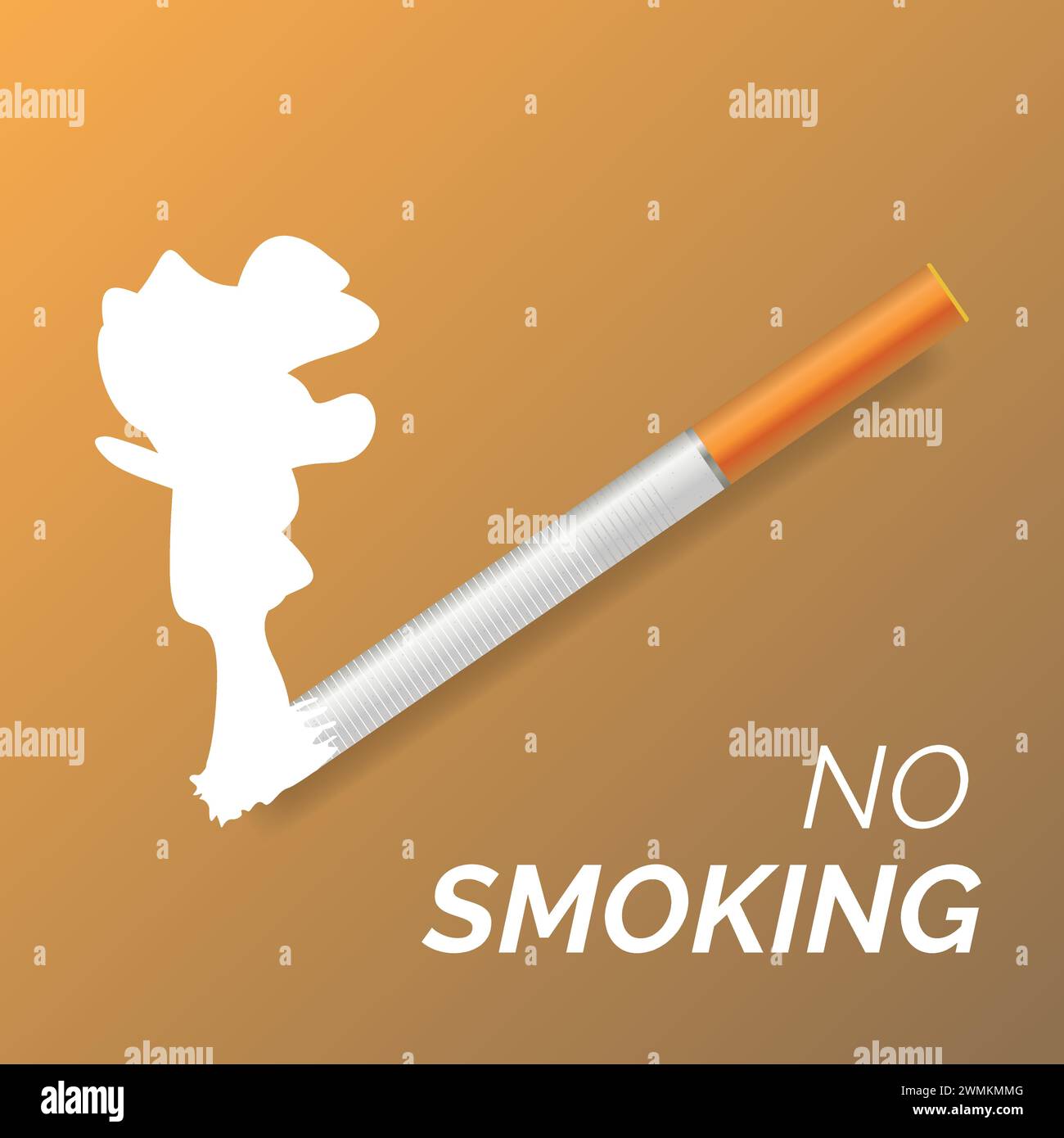 Vector Illustration of realistic no smoking Stock Vector Image & Art ...