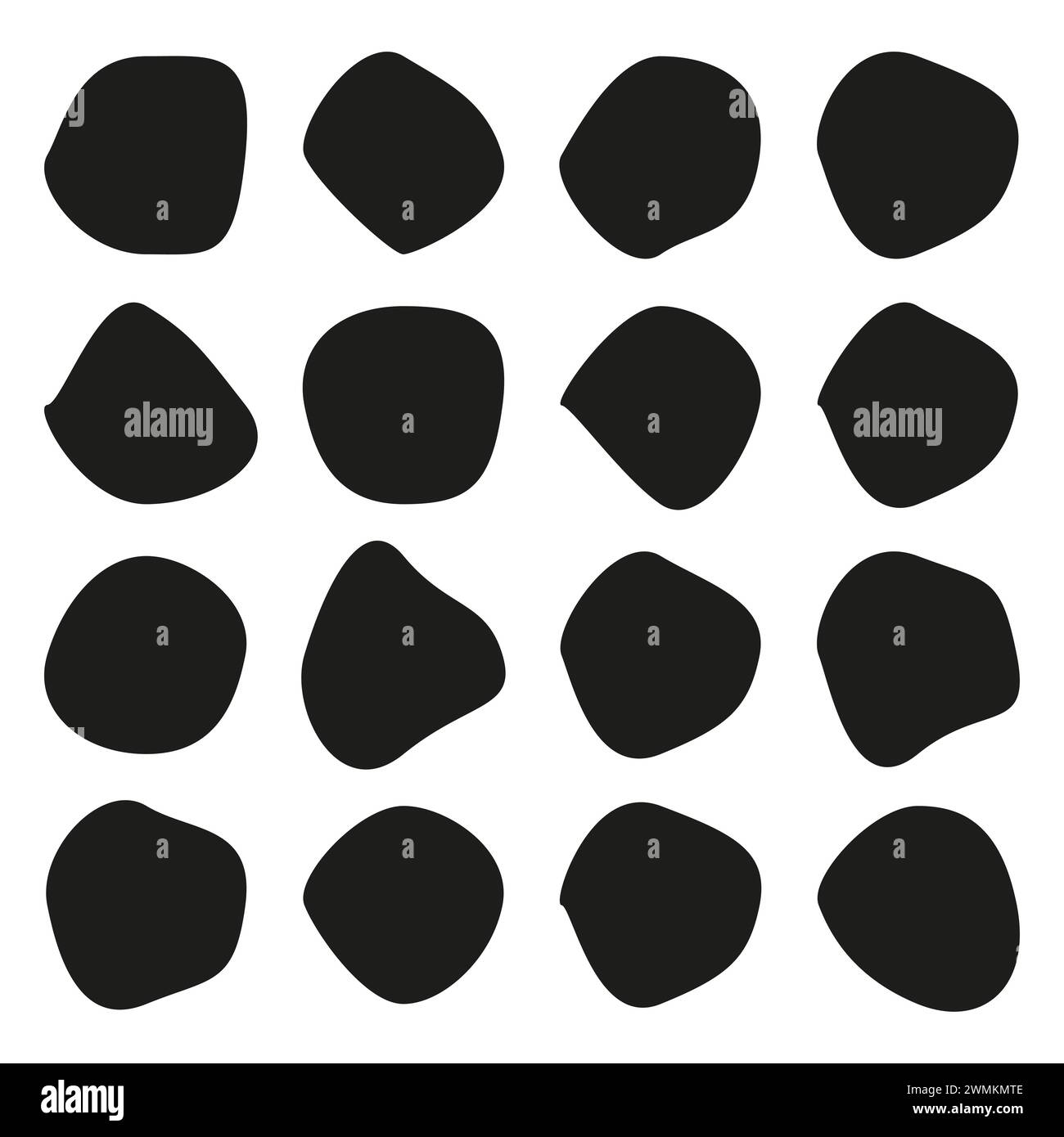 Abstract random shapes set. Modern design elements. Vector art. Vector ...