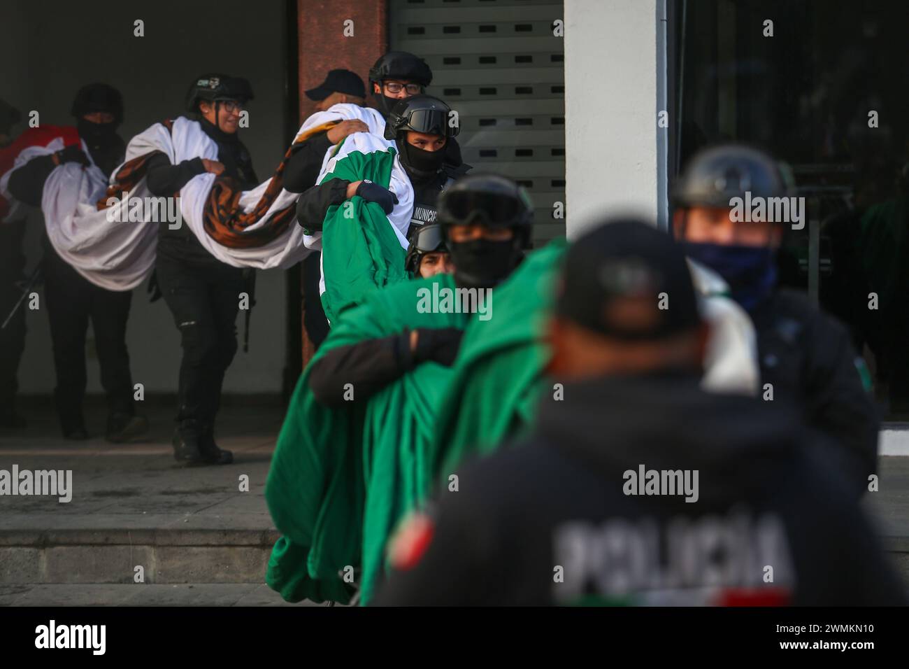 San Cristobal Ecatepec, Mexico. 24th Feb, 2024. February 24, 2024, San ...