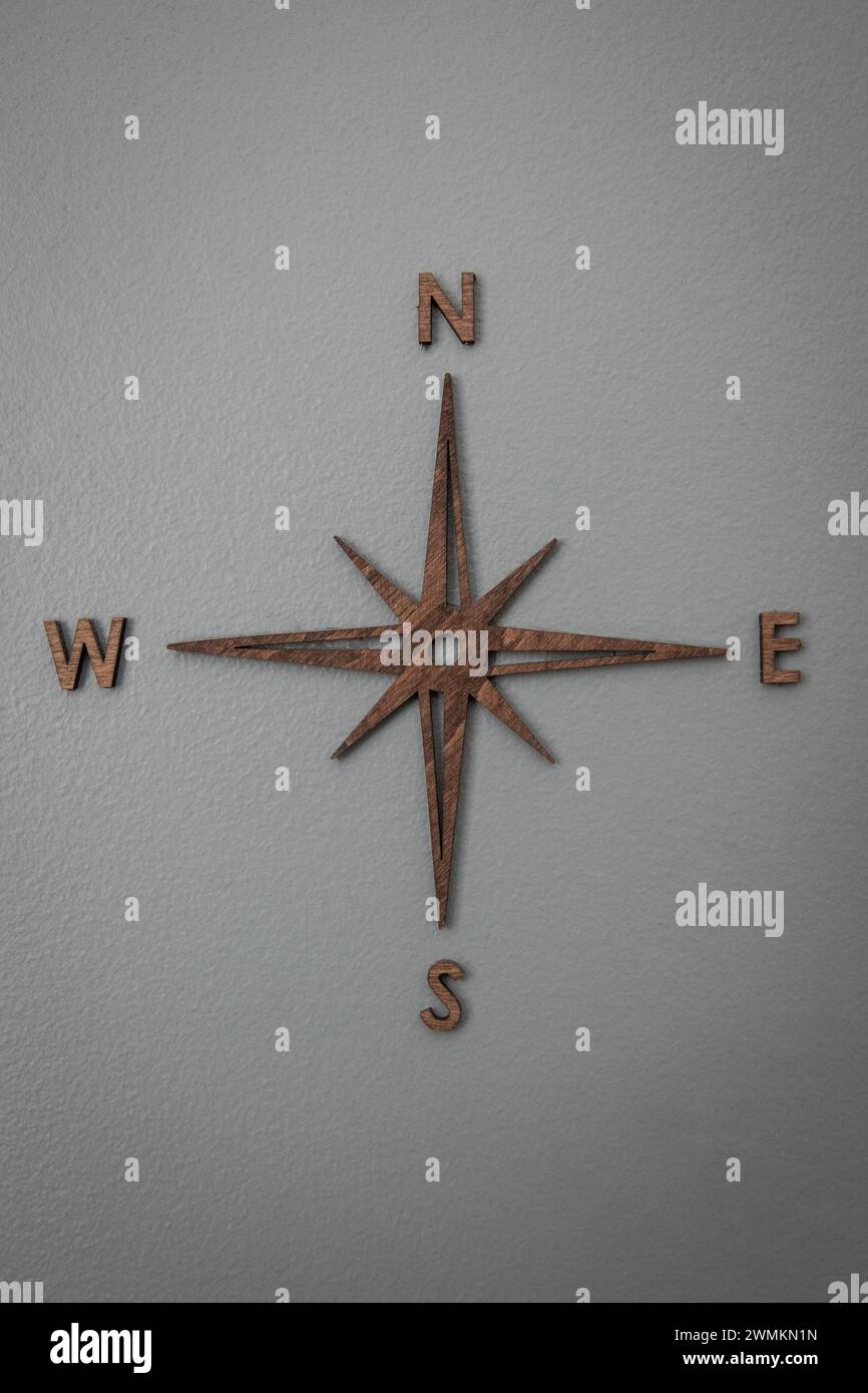 Wooden compass hi-res stock photography and images - Alamy
