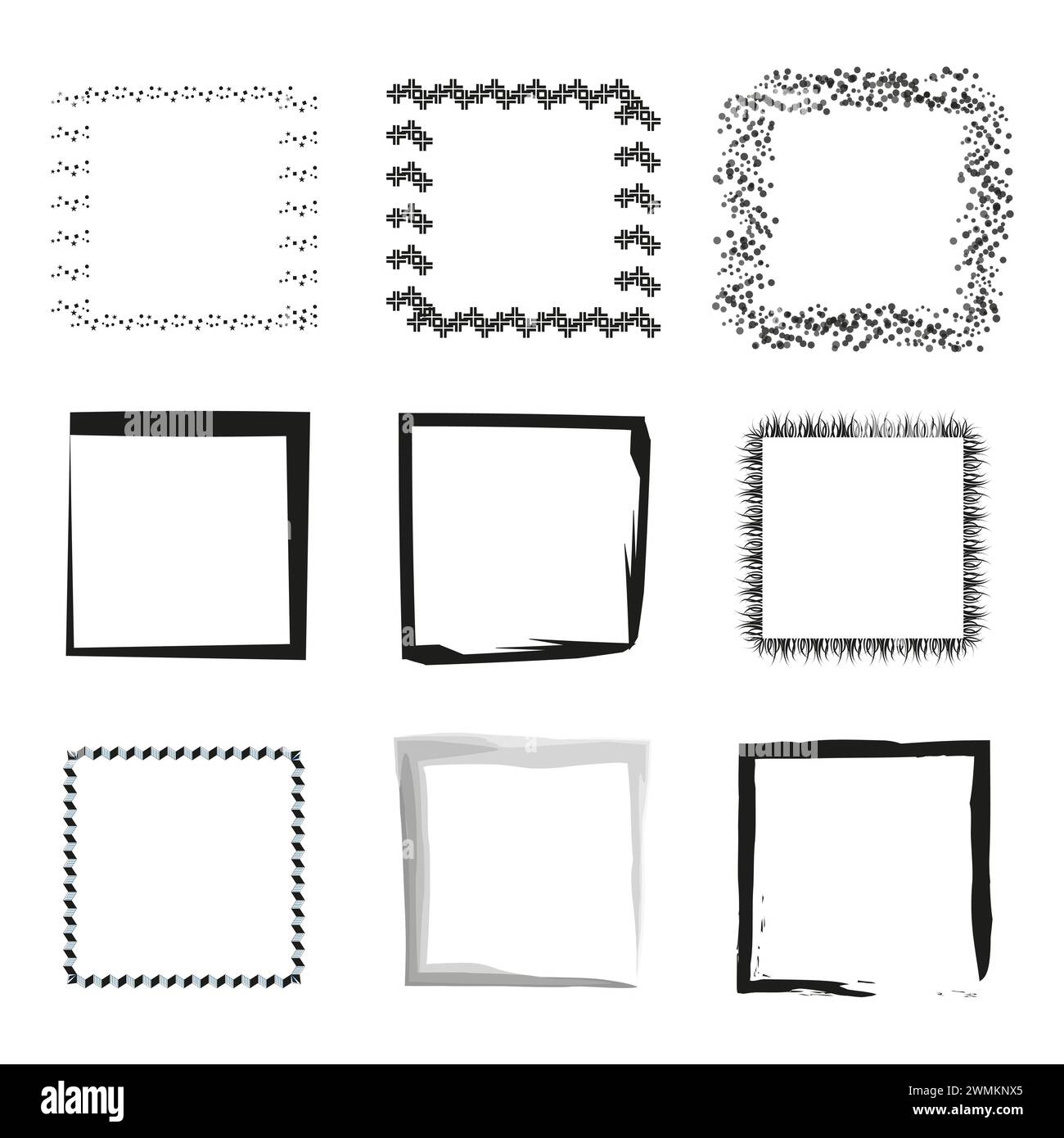 Square dashed hi-res stock photography and images - Alamy