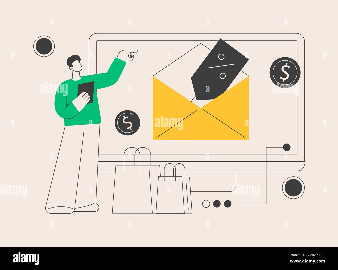 Rebate program abstract concept vector illustration Stock Vector Image ...