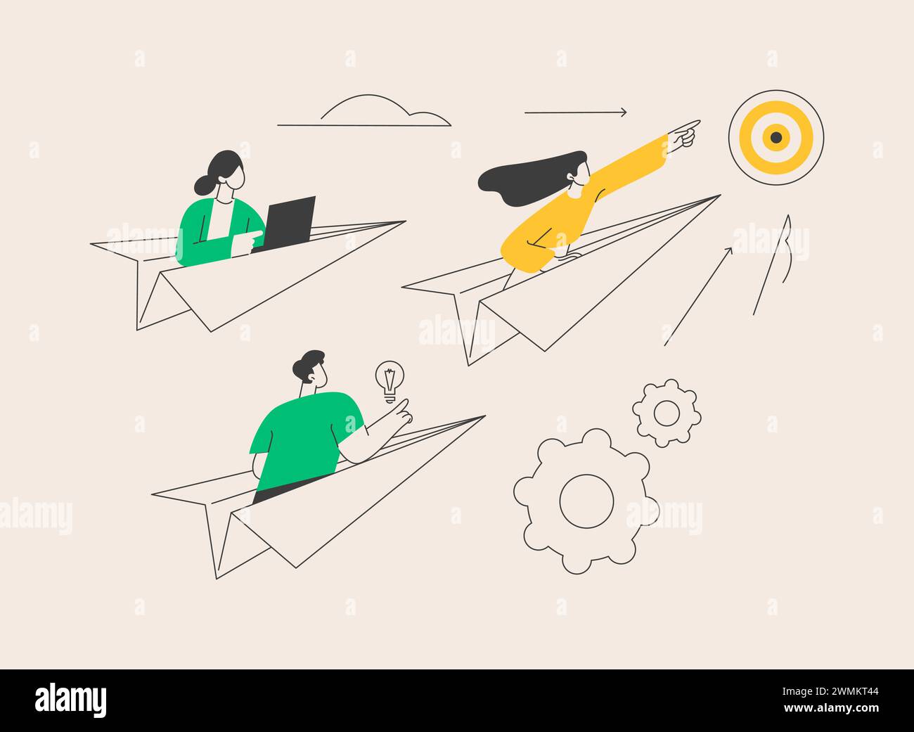 Business leadership abstract concept vector illustration Stock Vector ...