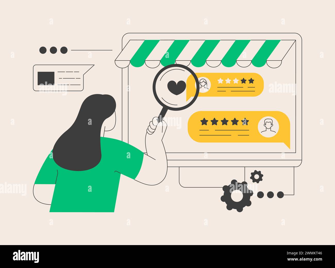 Satisfaction and loyalty abstract concept vector illustration Stock ...