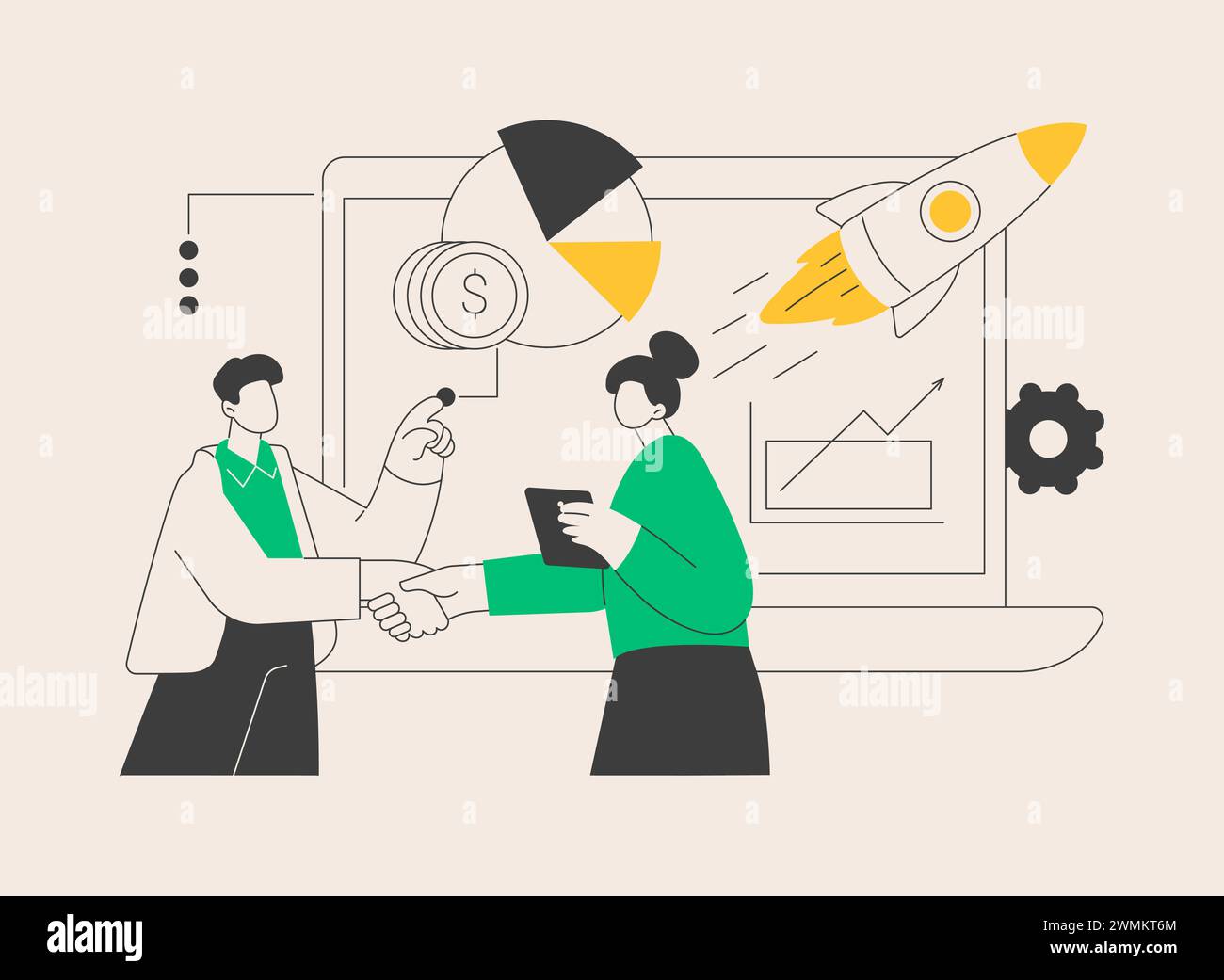 Entrepreneurship abstract concept vector illustration Stock Vector ...