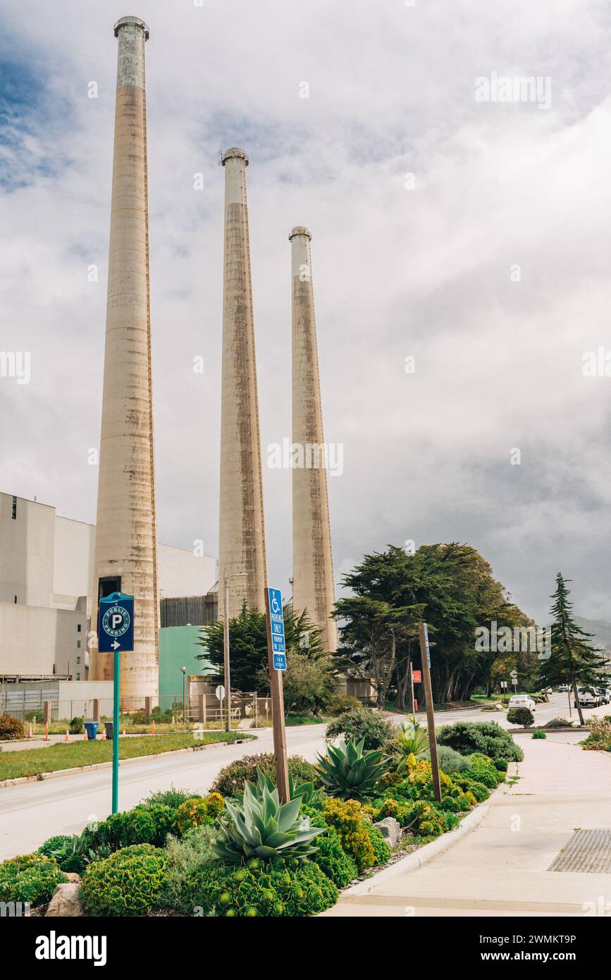 Morro Bay, California, USA - March 22, 2023. Morro Bay city famous ...