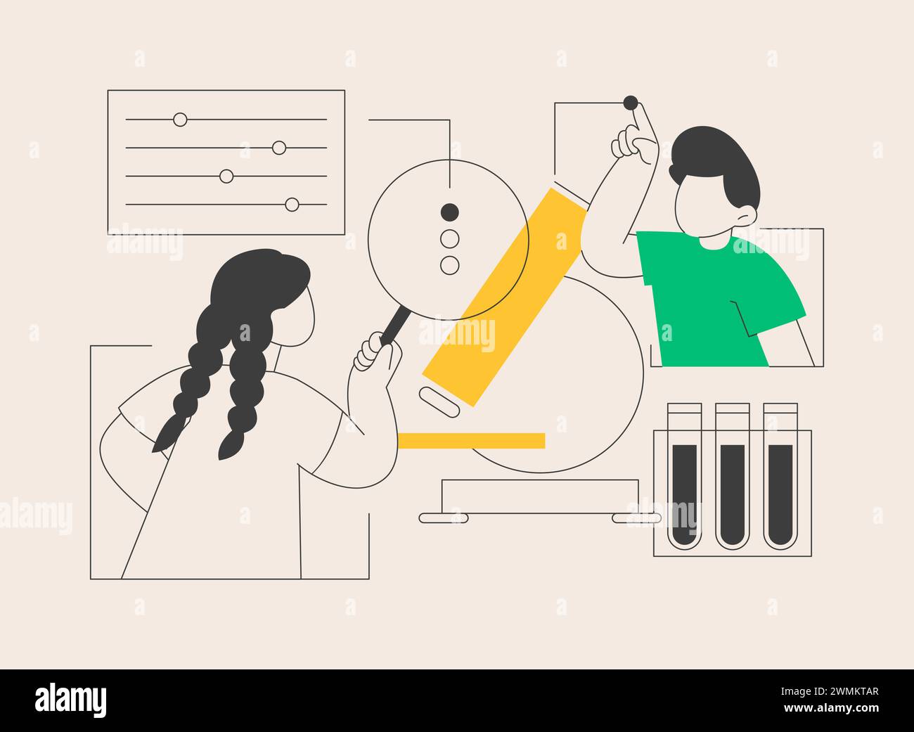 Science camp abstract concept vector illustration Stock Vector Image ...