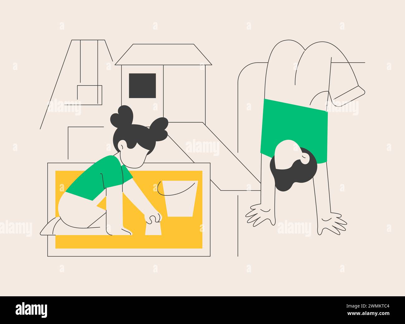 Kids playground abstract concept vector illustration Stock Vector Image ...