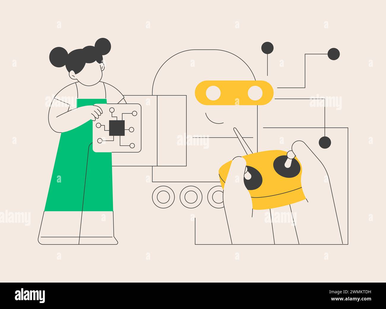 Engineering for kids abstract concept vector illustration Stock Vector ...