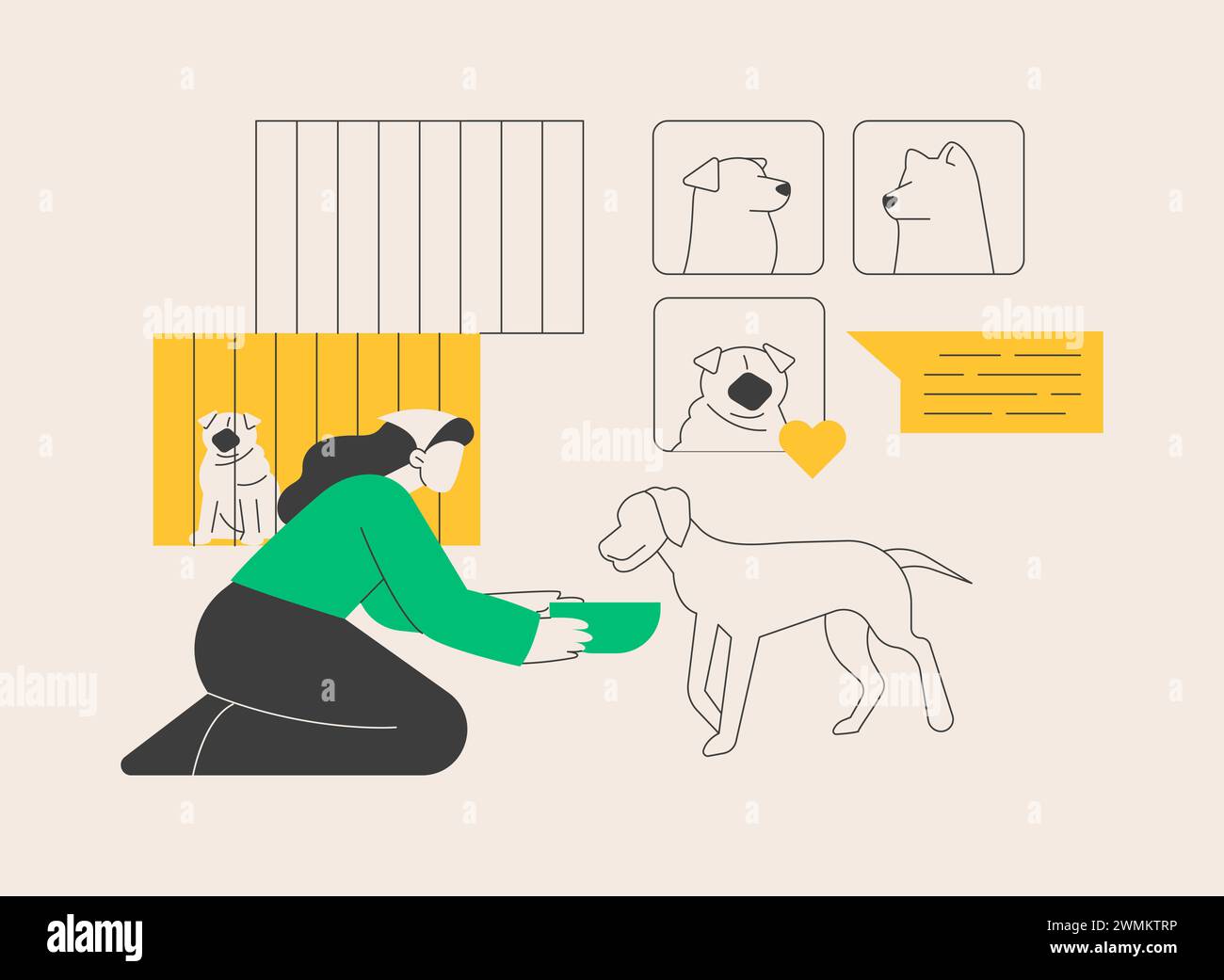 Animal shelter abstract concept vector illustration Stock Vector Image ...