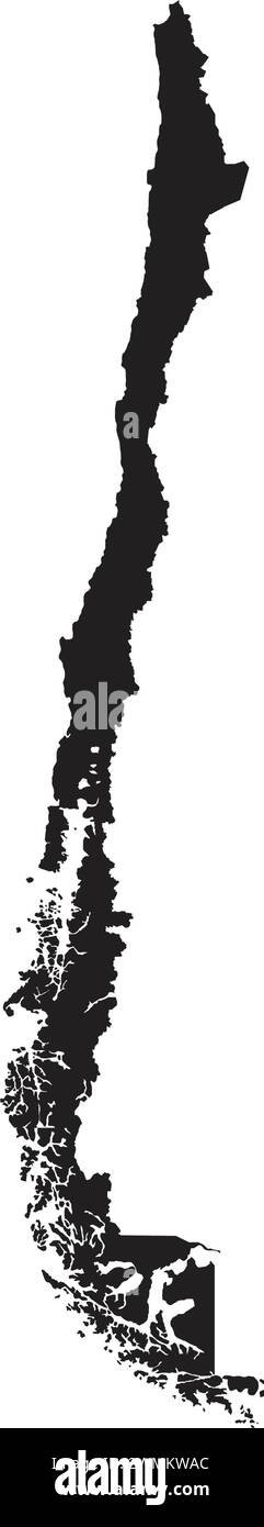 Detailed map of chile Stock Vector Images - Alamy