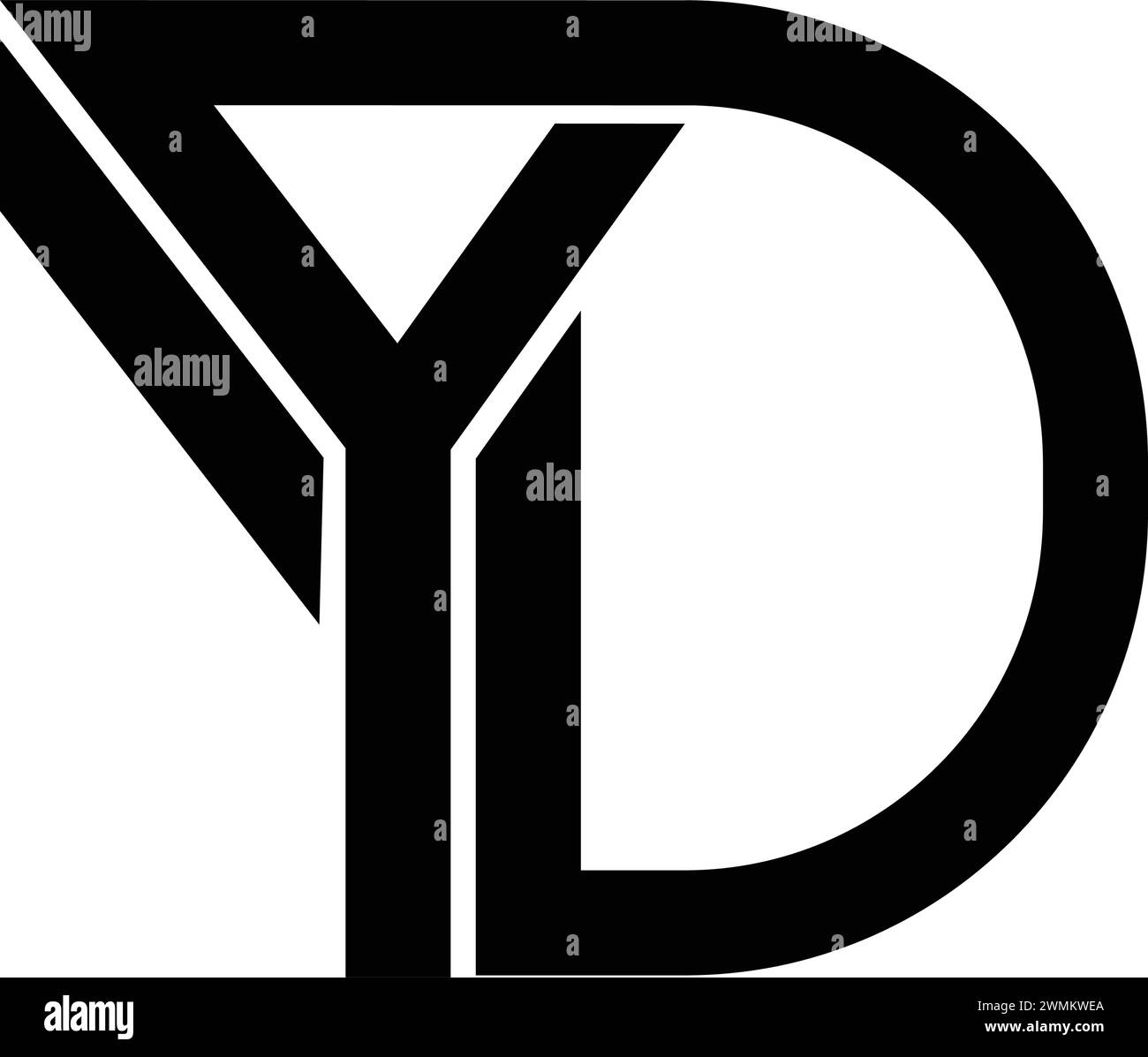 Yd letter logo design Cut Out Stock Images & Pictures - Alamy