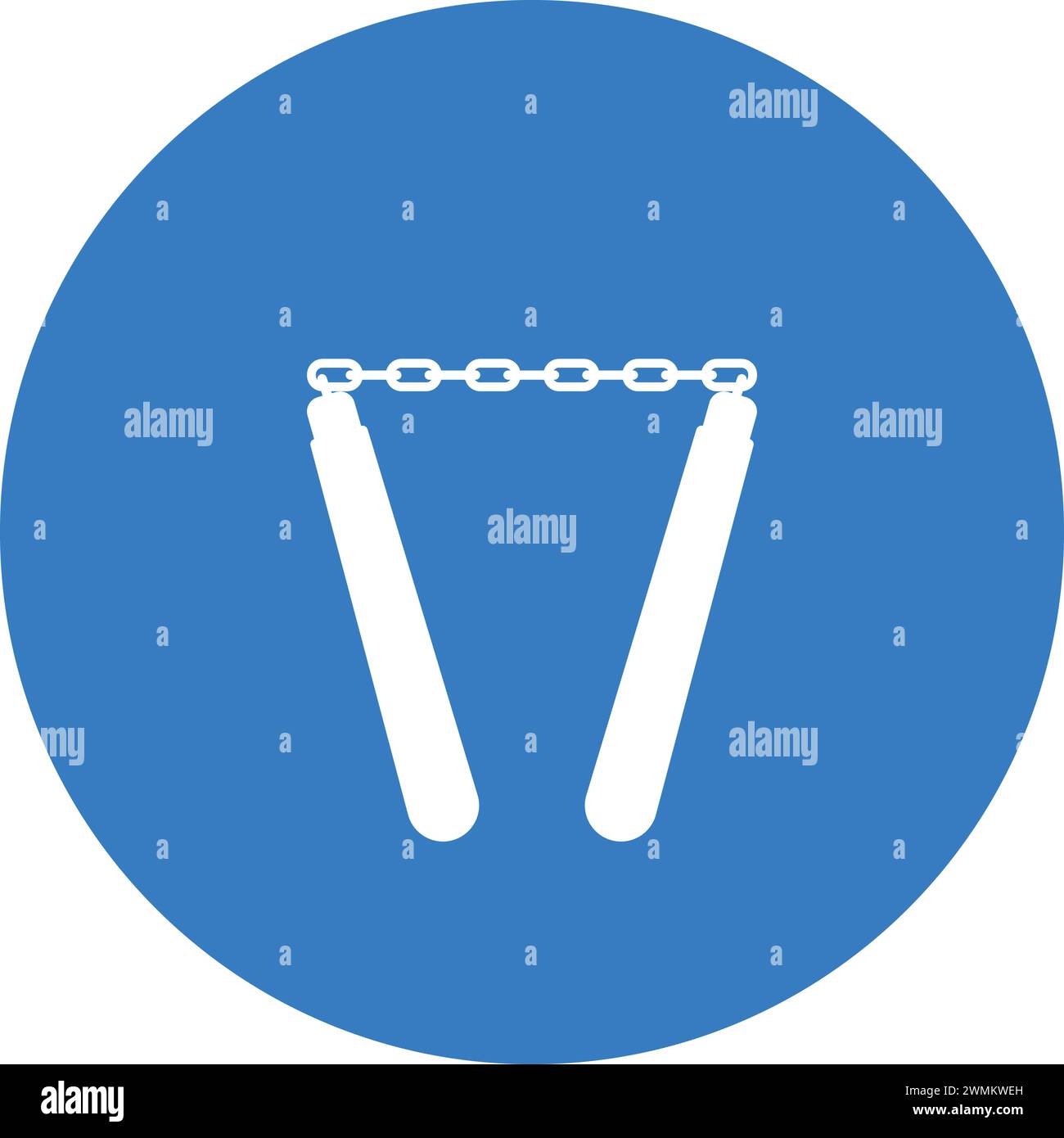 Nunchaku icon vector illustration symbol design Stock Vector Image ...