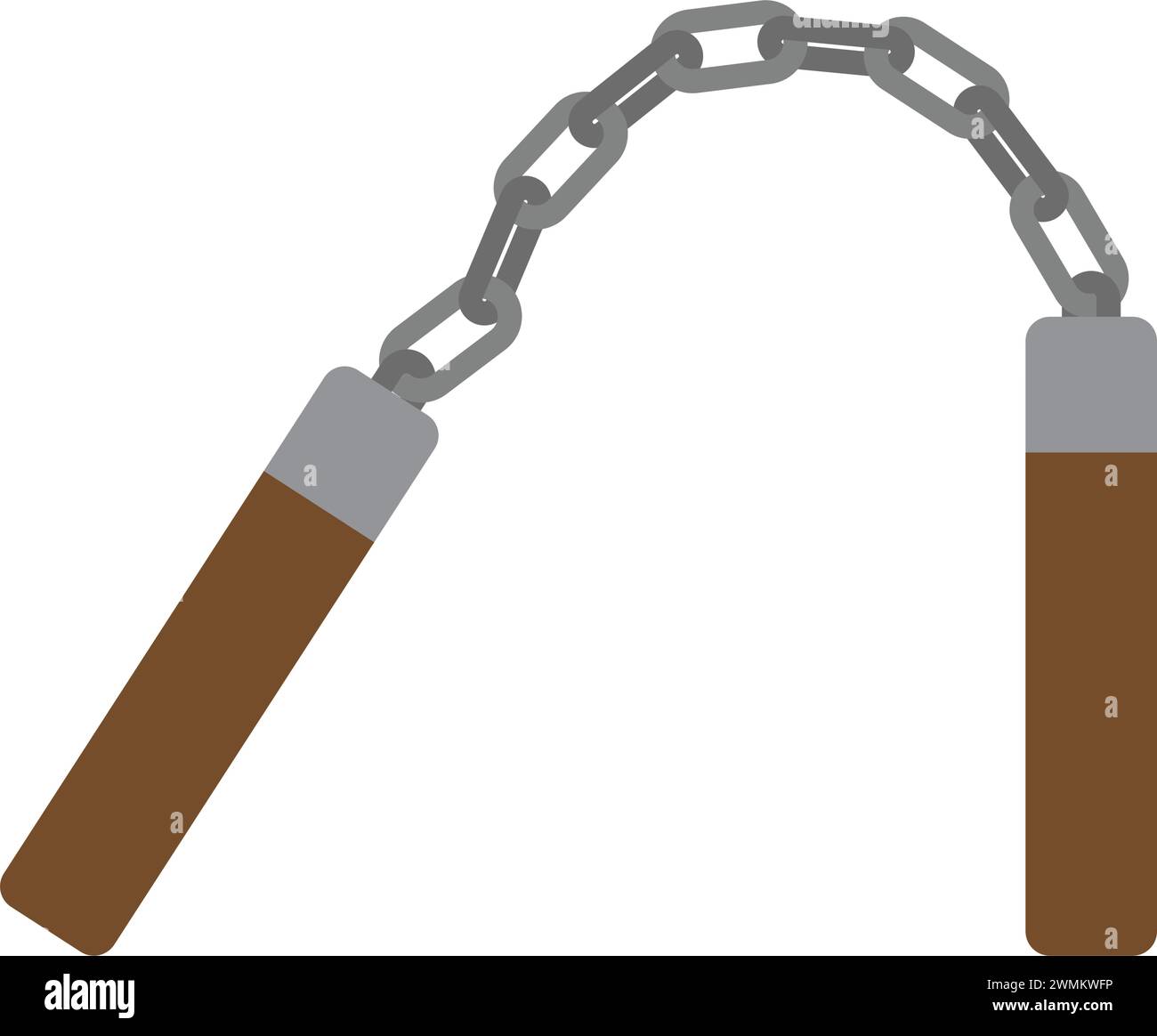 Nunchaku icon vector illustration symbol design Stock Vector Image ...