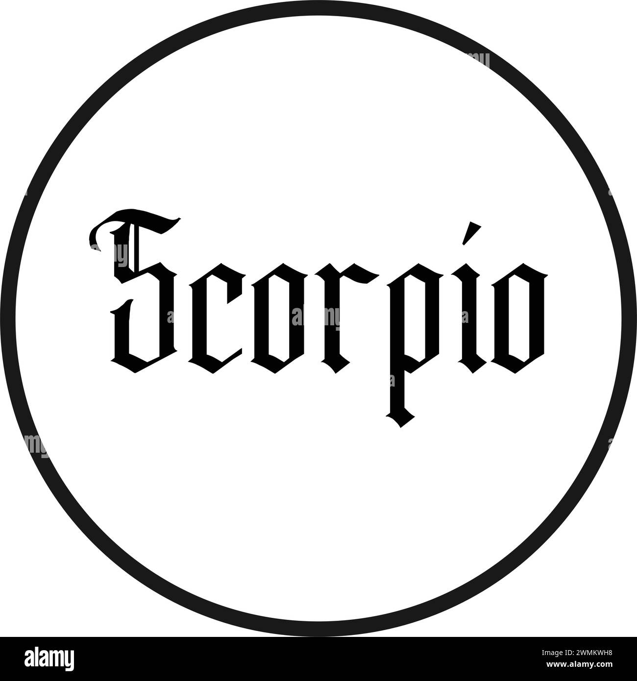 Scorpio vector hi-res stock photography and images - Alamy