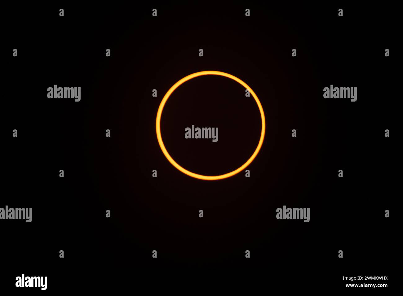 Annular Solar Eclipse - Ring of Fire Stock Photo - Alamy