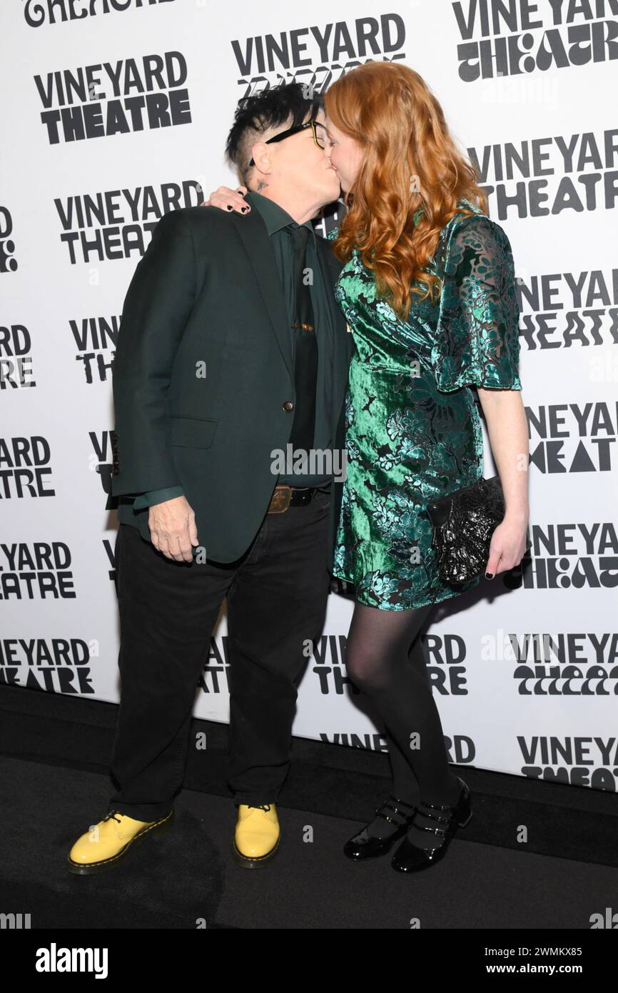 New York, USA. 26th Feb, 2024. Lea DeLaria and Dalia Gladstone ...