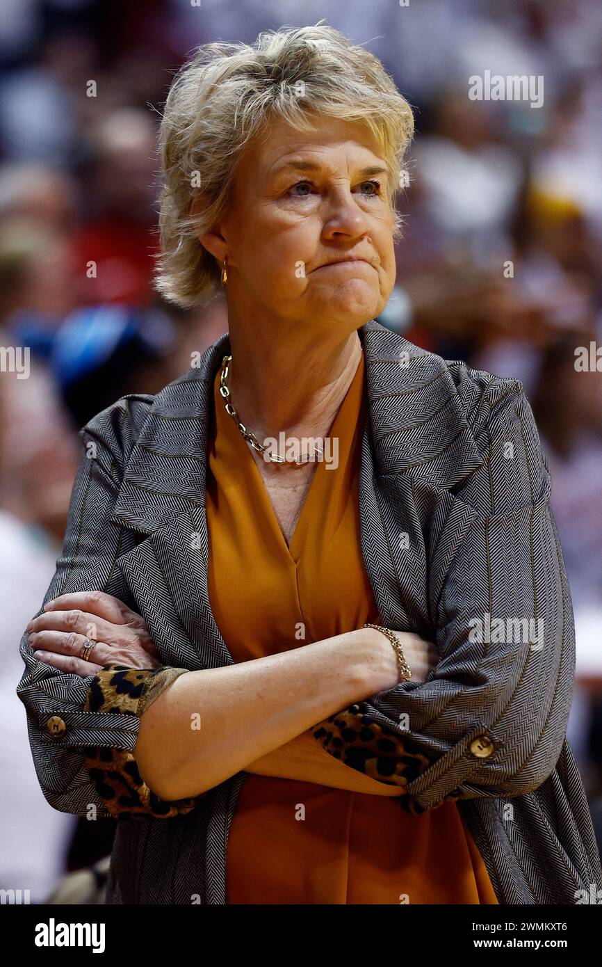 BLOOMINGTON, IN - FEBRUARY 22: Iowa Hawkeyes head coach Lisa Bluder ...