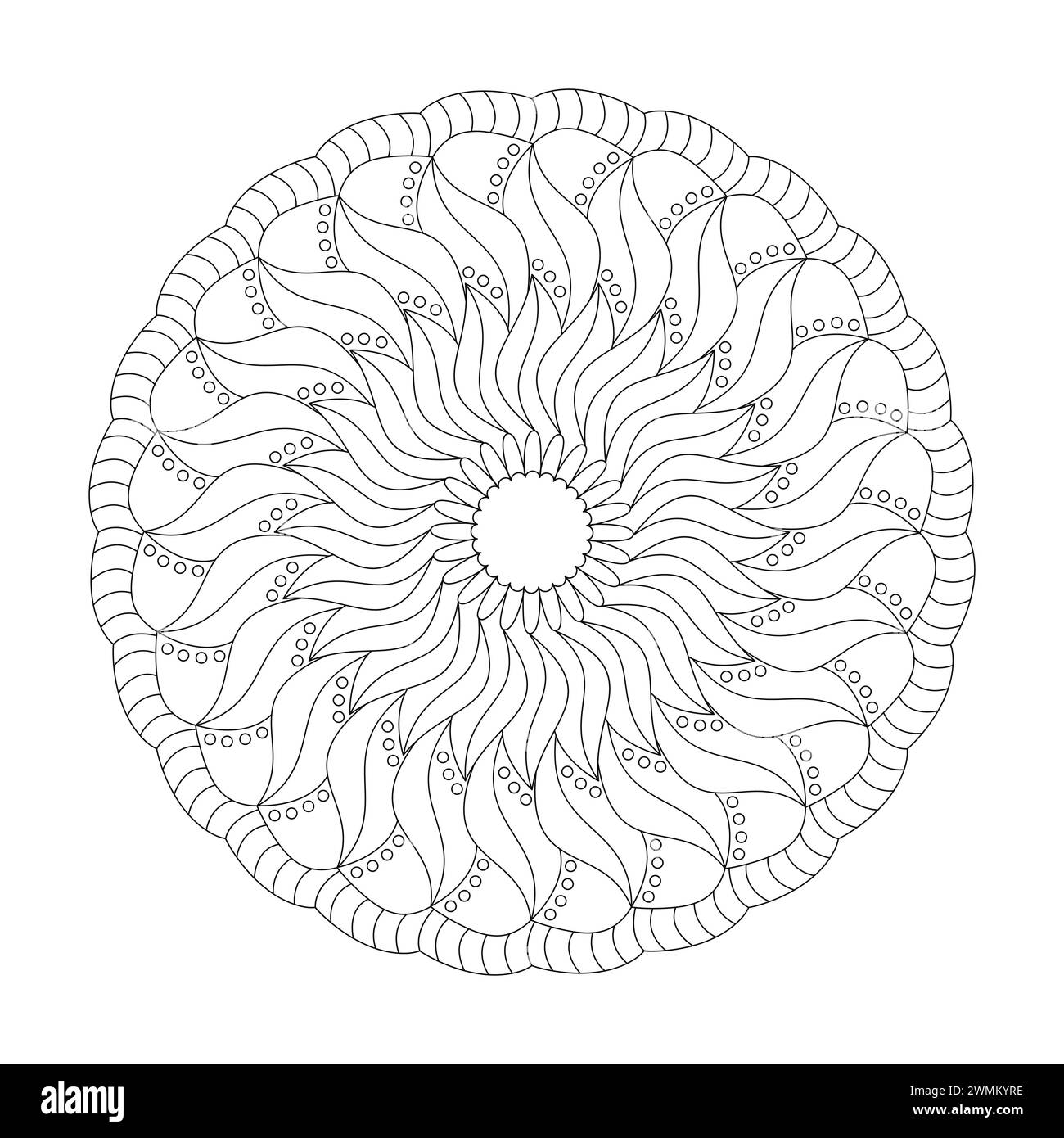 Blissful Floral Creativity Mandala Coloring Book Page for kdp Book ...