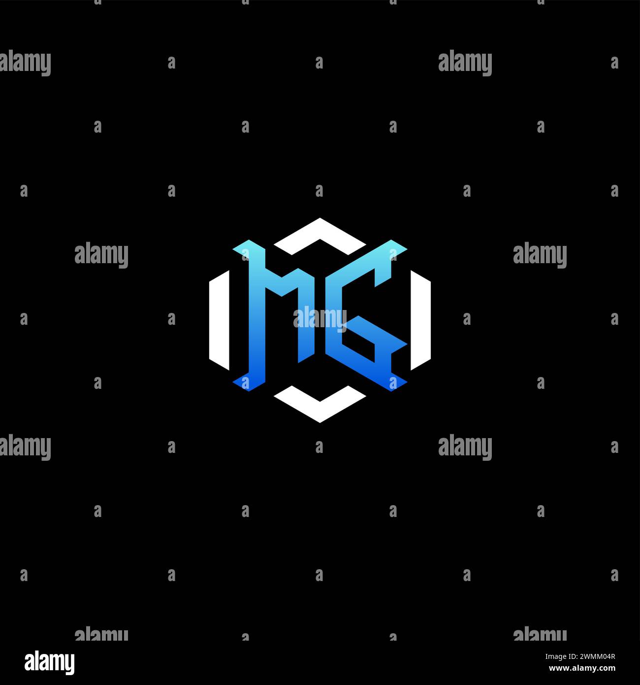 MG initial gaming concept ideas for esport team, twitch, streamer and ...