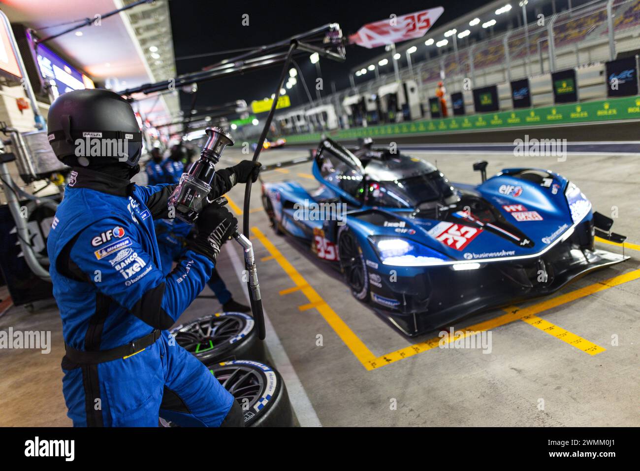 Alpine Endurance Team, pit stop during the Prologue of the 2024 FIA ...