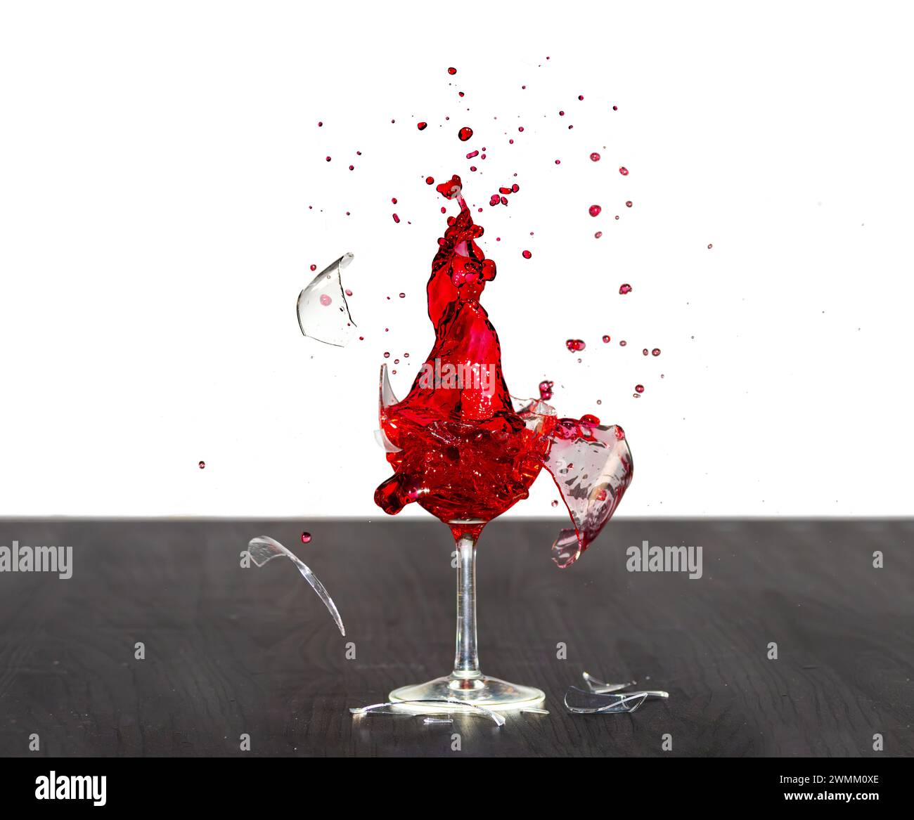 Shattered Glass Effect Red