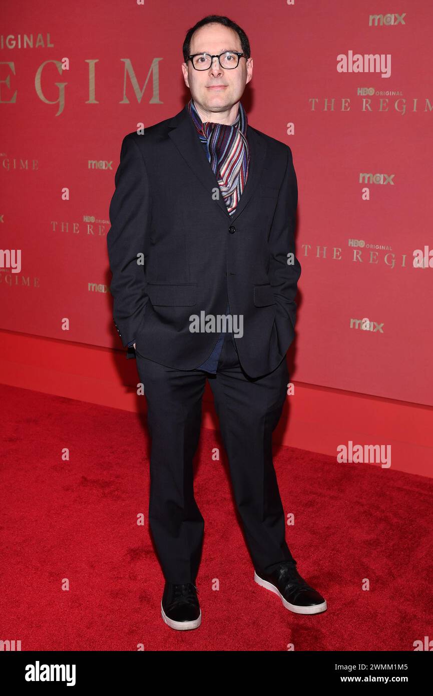 New York, USA. 26th Feb, 2024. Alex Heffes attends the premiere of HBO ...