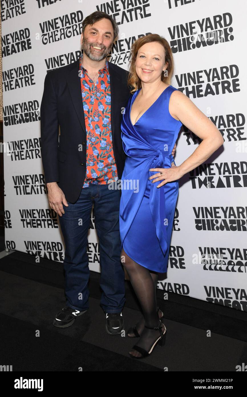 New York, USA. 26th Feb, 2024. Christopher Shinn and Emily Bergl ...