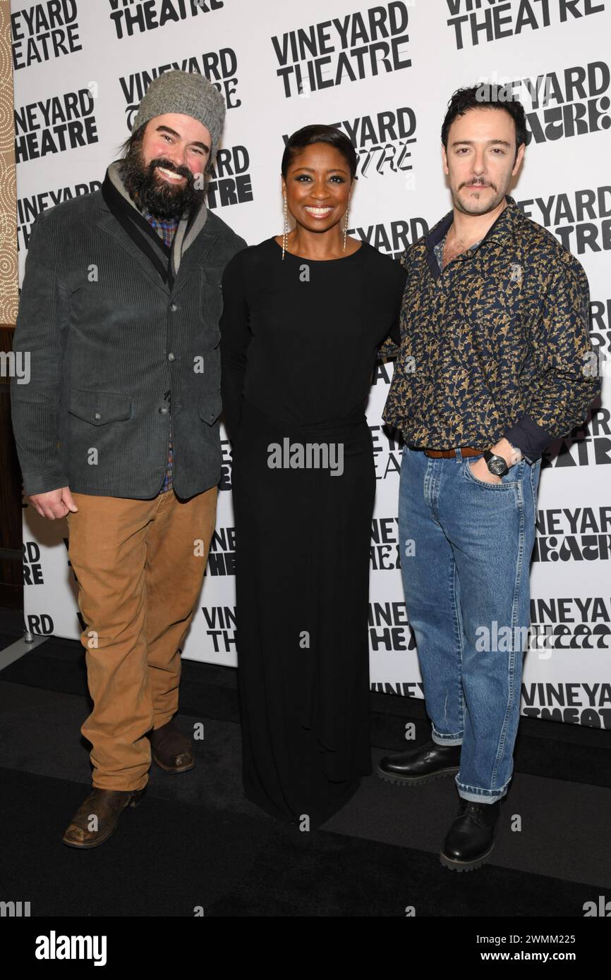 New York, USA. 26th Feb, 2024. John Lavelle, Montego Glover and Hadi ...