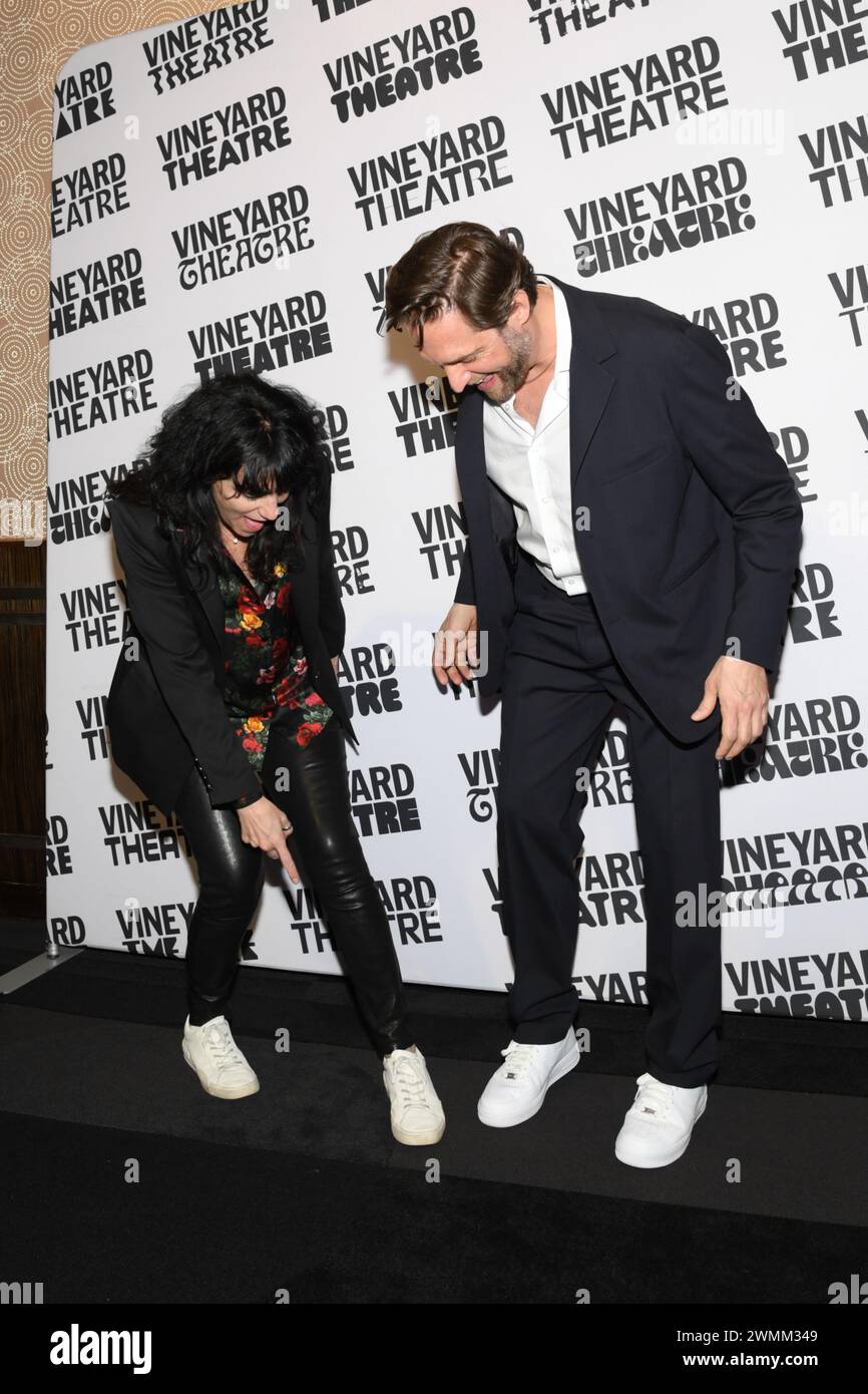 New York, USA. 26th Feb, 2024. Leigh Silverman and Colin Hanlon ...