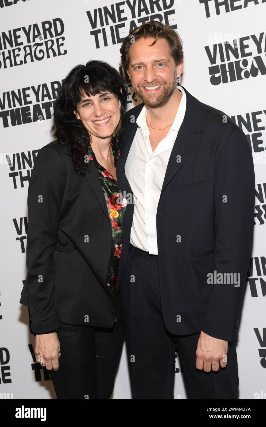 New York, USA. 26th Feb, 2024. Leigh Silverman and Colin Hanlon ...